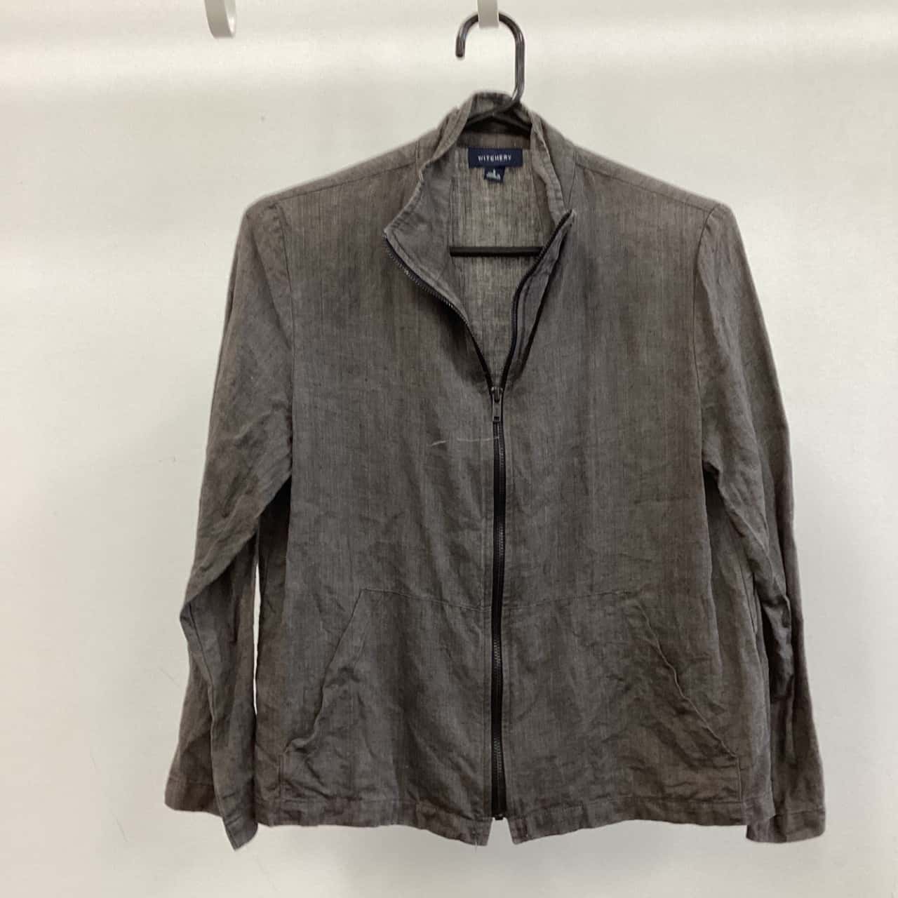 Witchery Womens Size S Front Zipper Grey Jacket