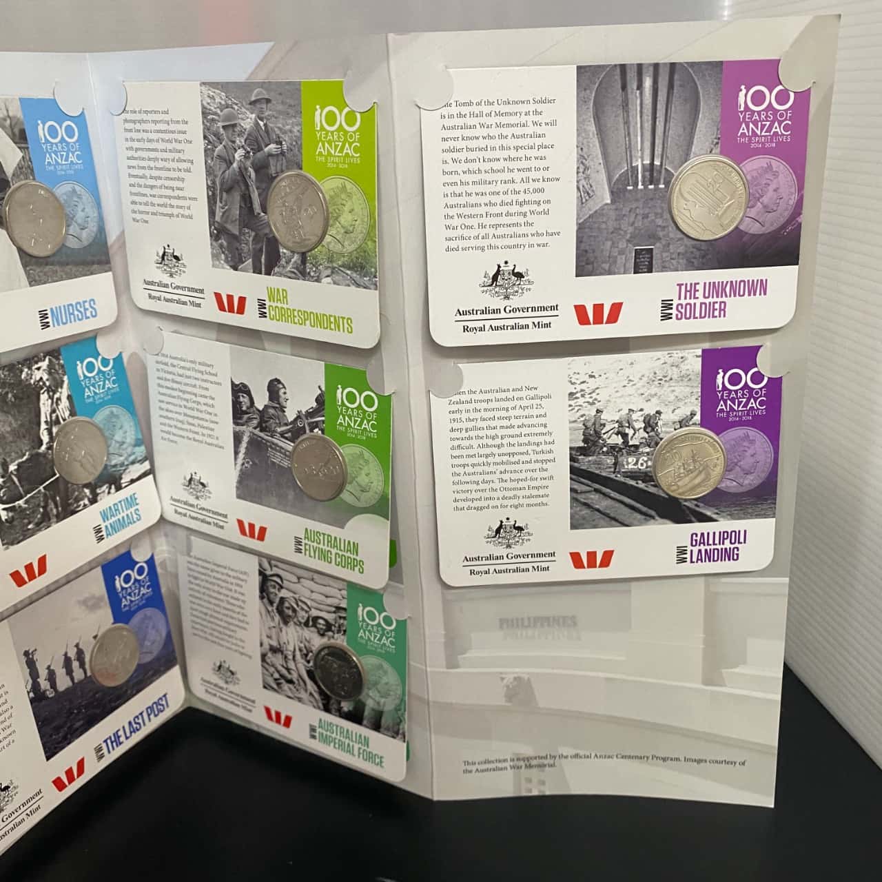 Anzac Remembered WW1 Official coin collection(s)