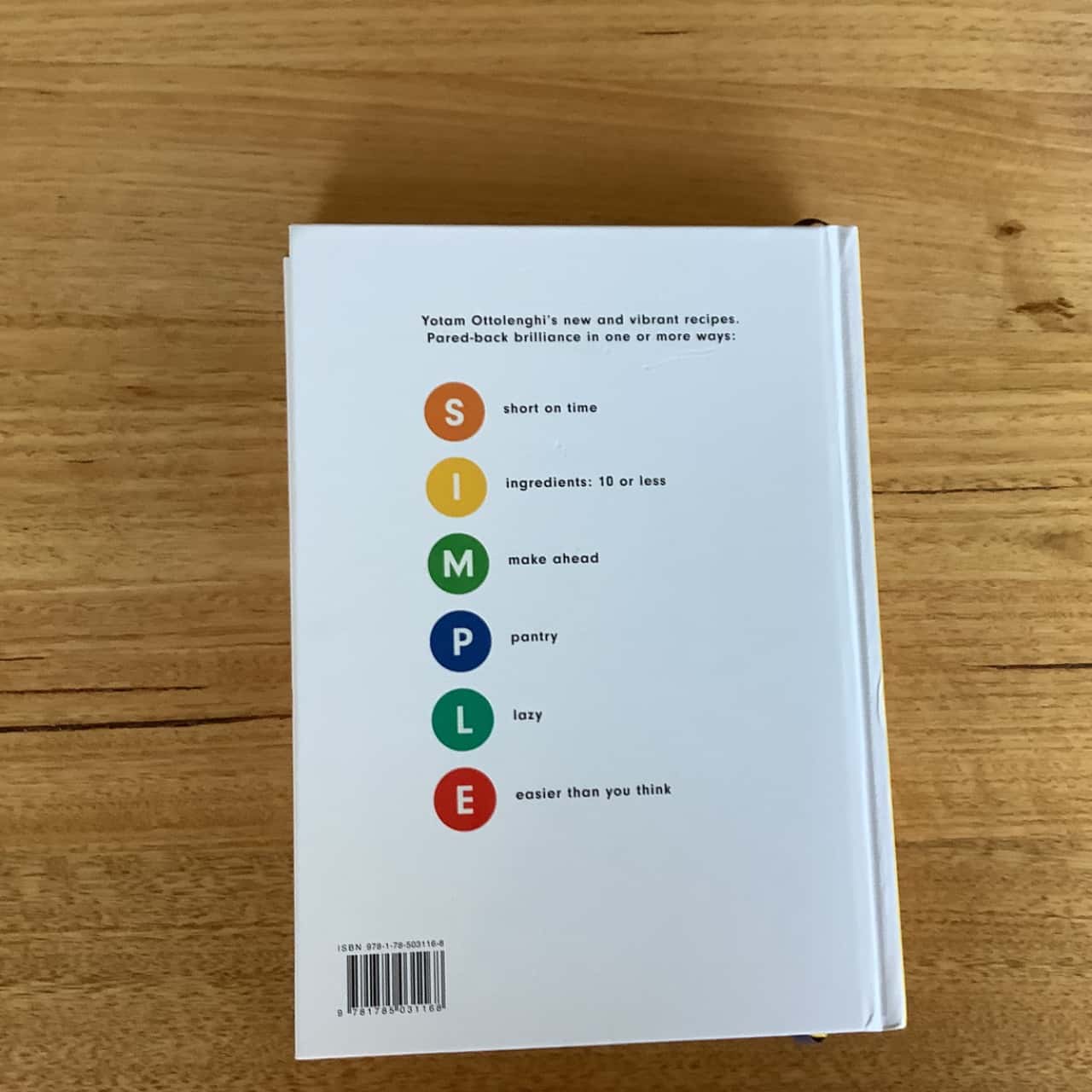 Ebury Press. Ottolenghi Cook Book Simple.(s)