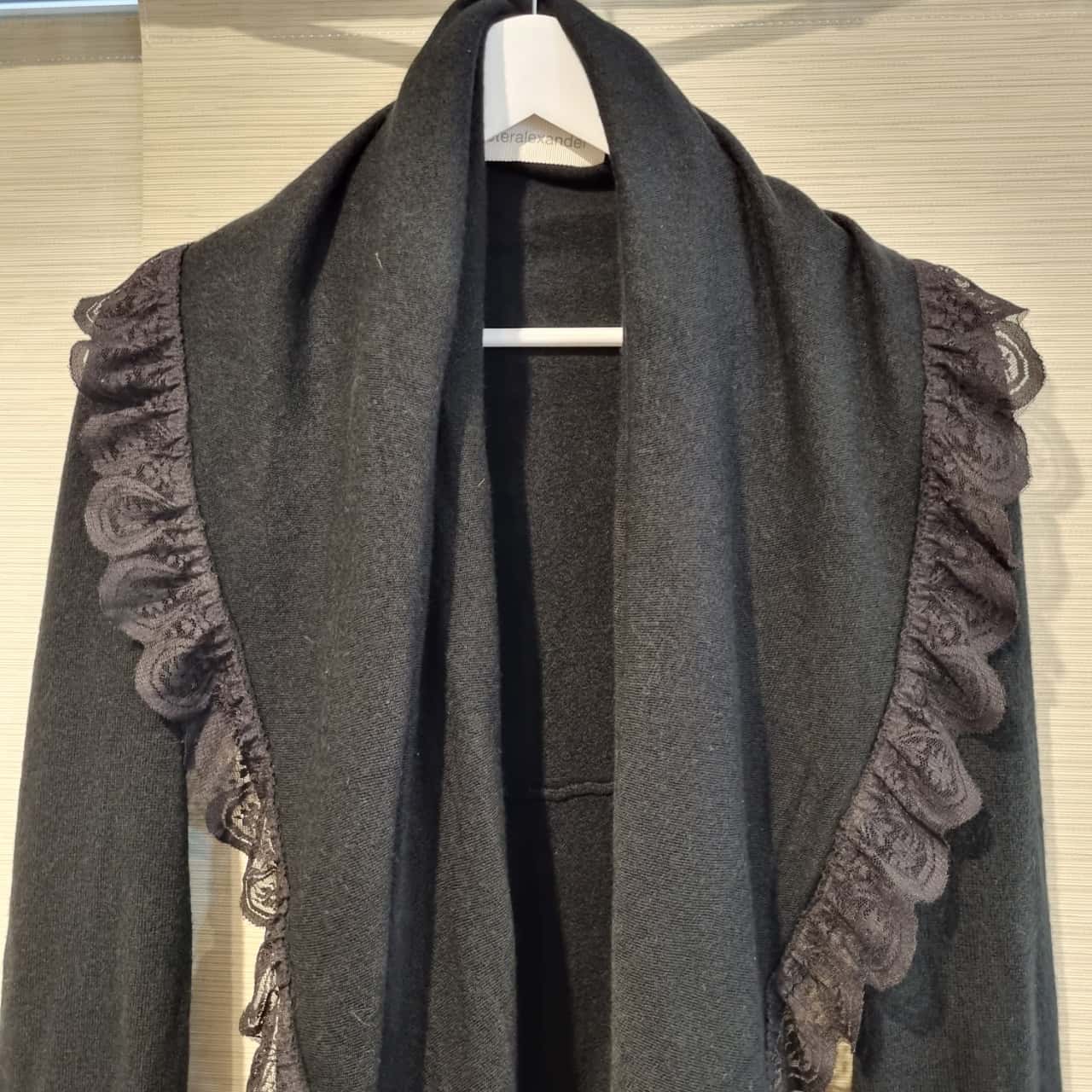 Peter Alexander Frilled Black Robe BNWT Size L(s)