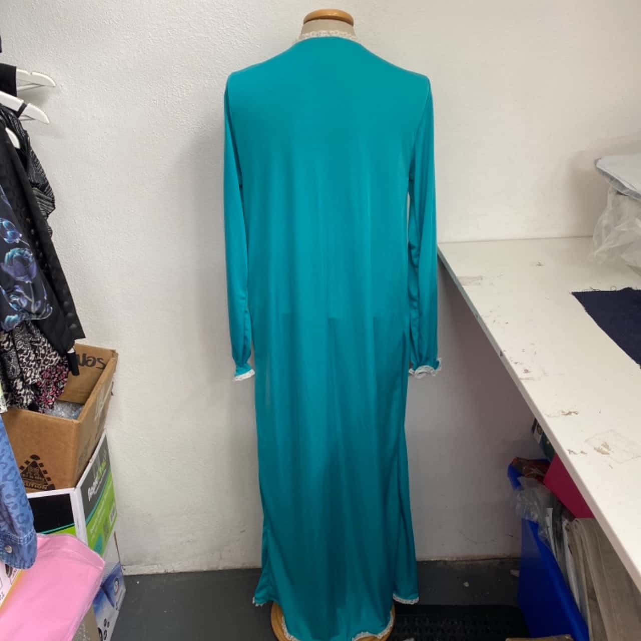 Light blue long night gown
