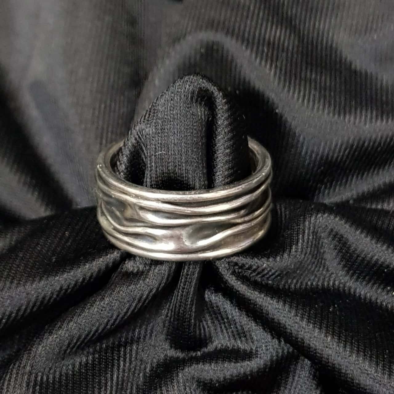 Mens 925 Silver Ring Size US8