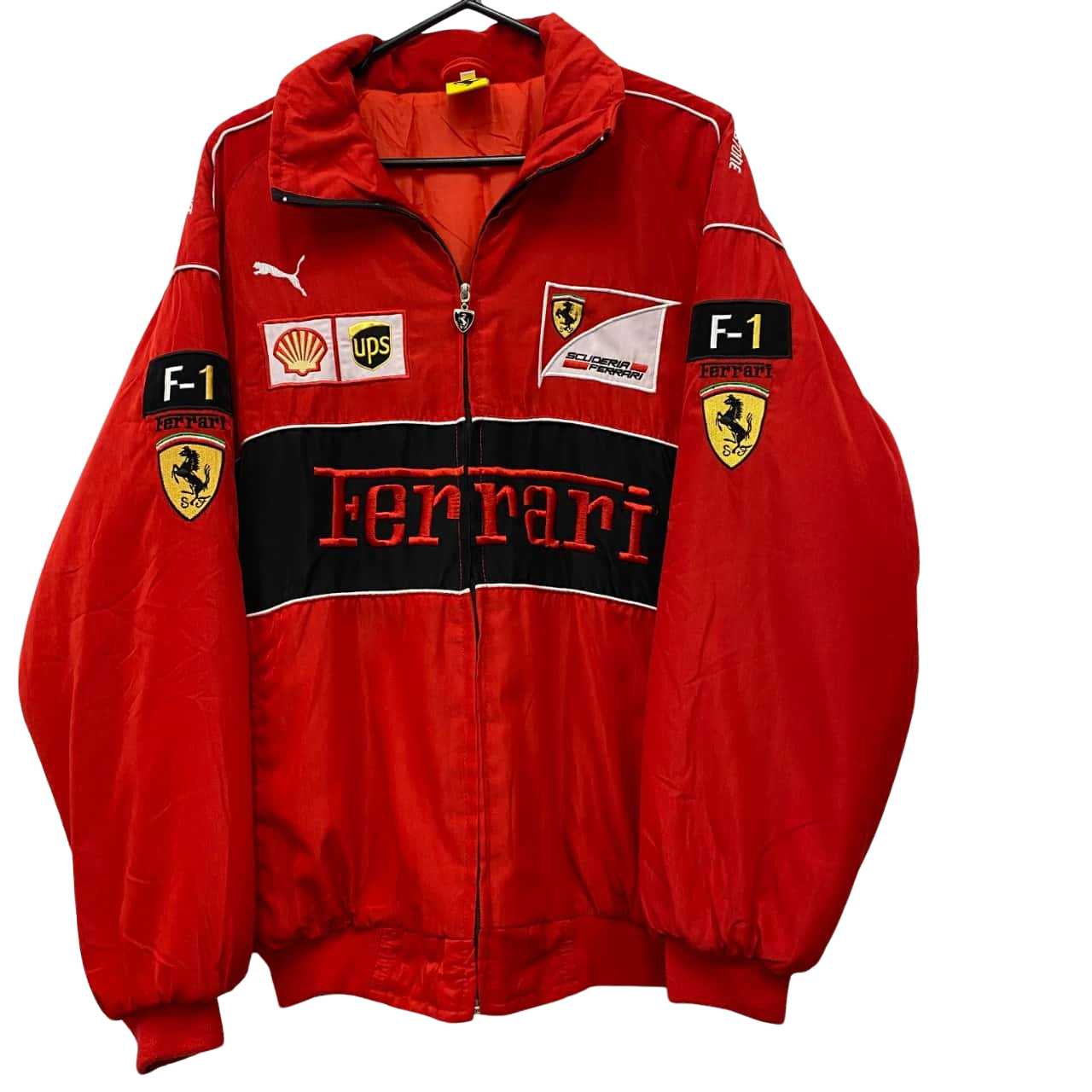 FERRARI -Mens - Size XXL - Front Zipper Black / Red / White