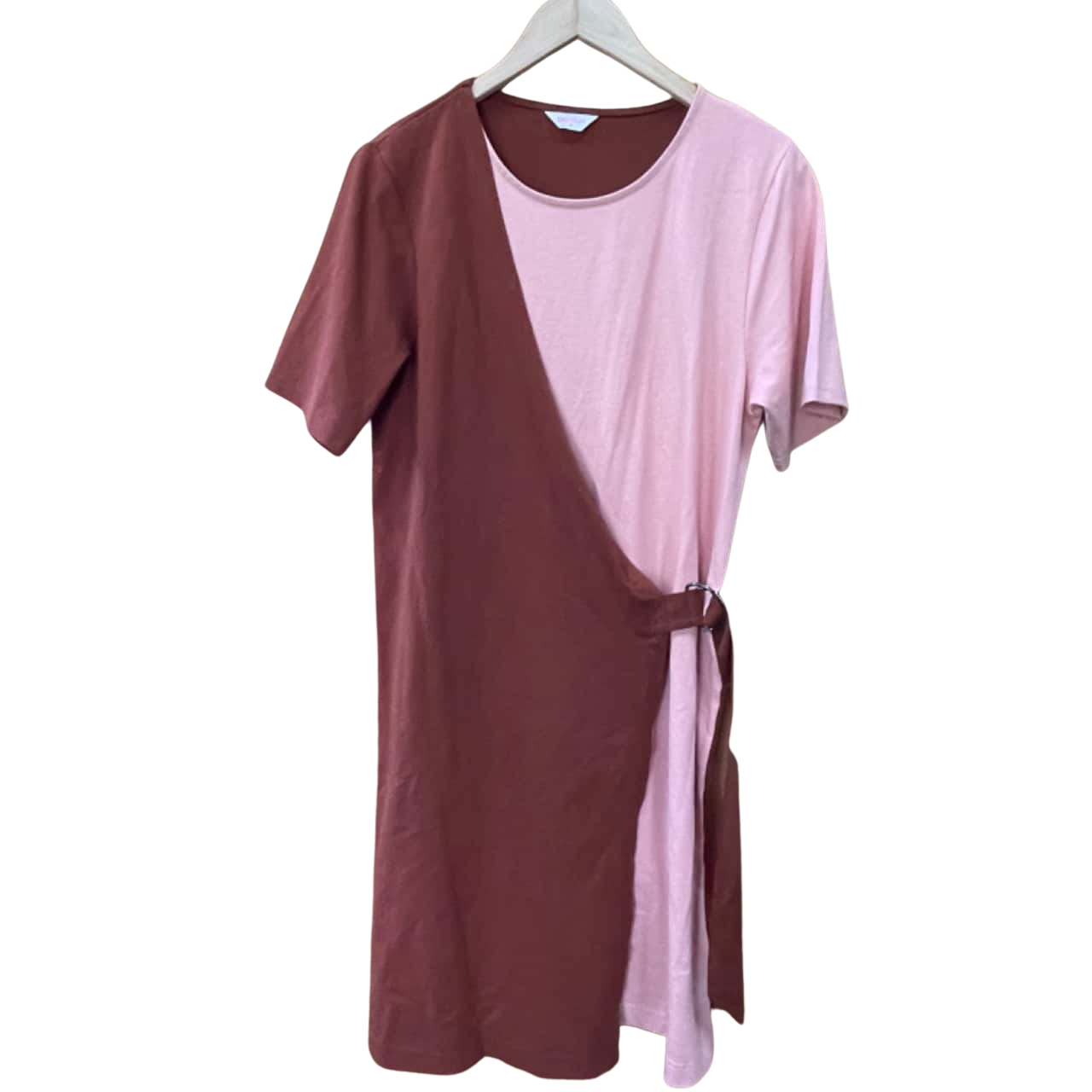 Gorman, Two-Tone, Tan & Salmon Wrap Dress Size 12(s)