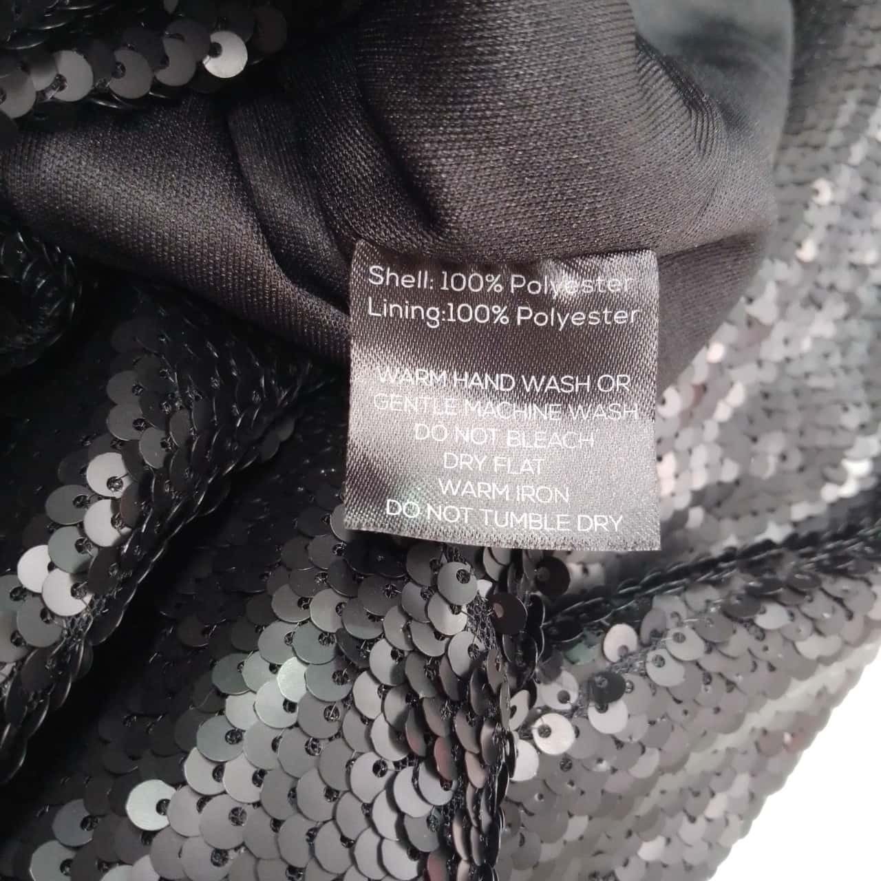 Tiger Mist Women's Size L Black Sequin Mini Dress