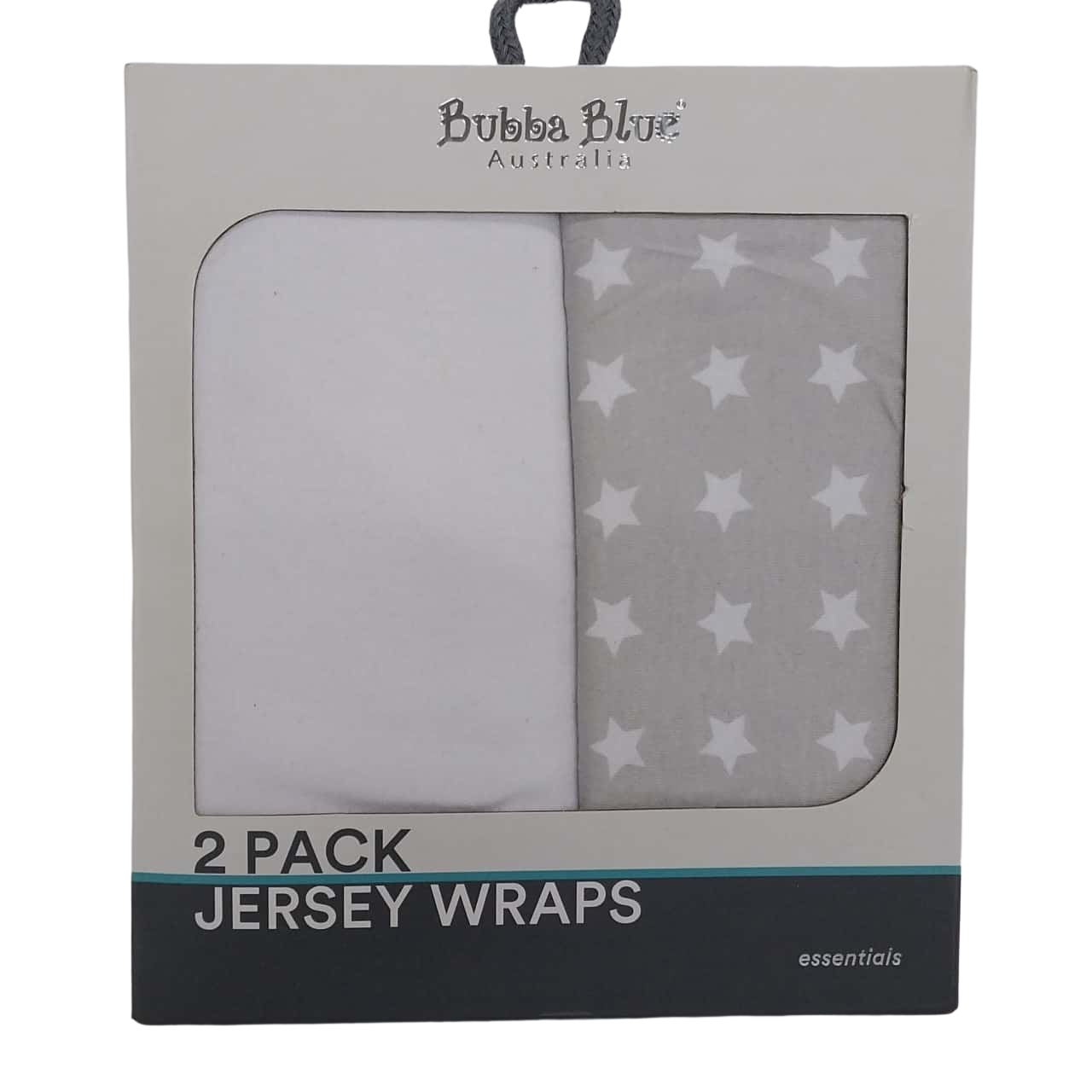 Bubba Blue Australia- 2 pack Jersey Wraps, cotton, white, grey ...