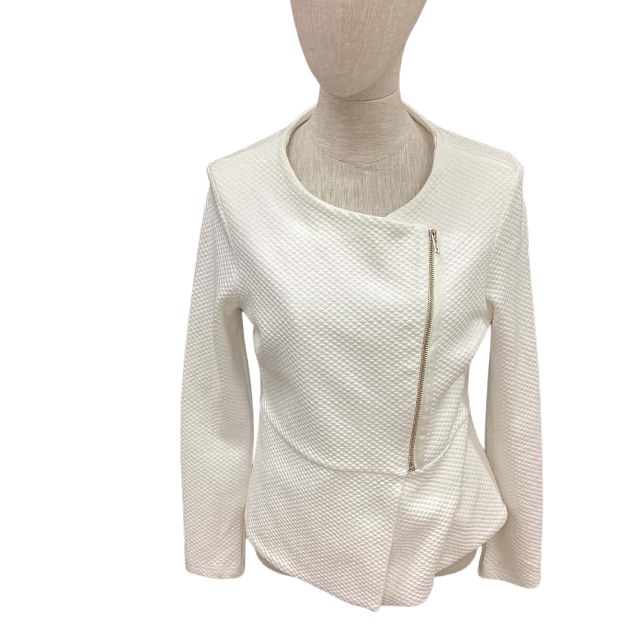 Metalicus Womens Size M / S Front Zipper White Jacket
