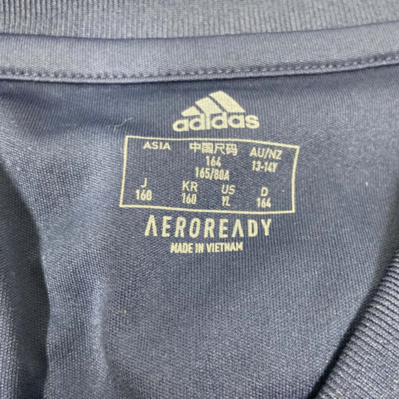 Adidas Kids Size 13 / 14 Sportswear Blue / White (s)