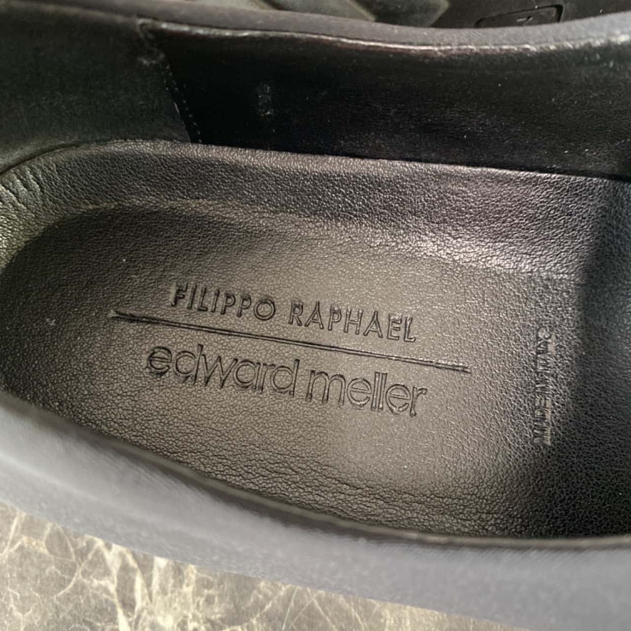 Edward Meller Womens Size 39 Shoes Black / White RRP $275(s)