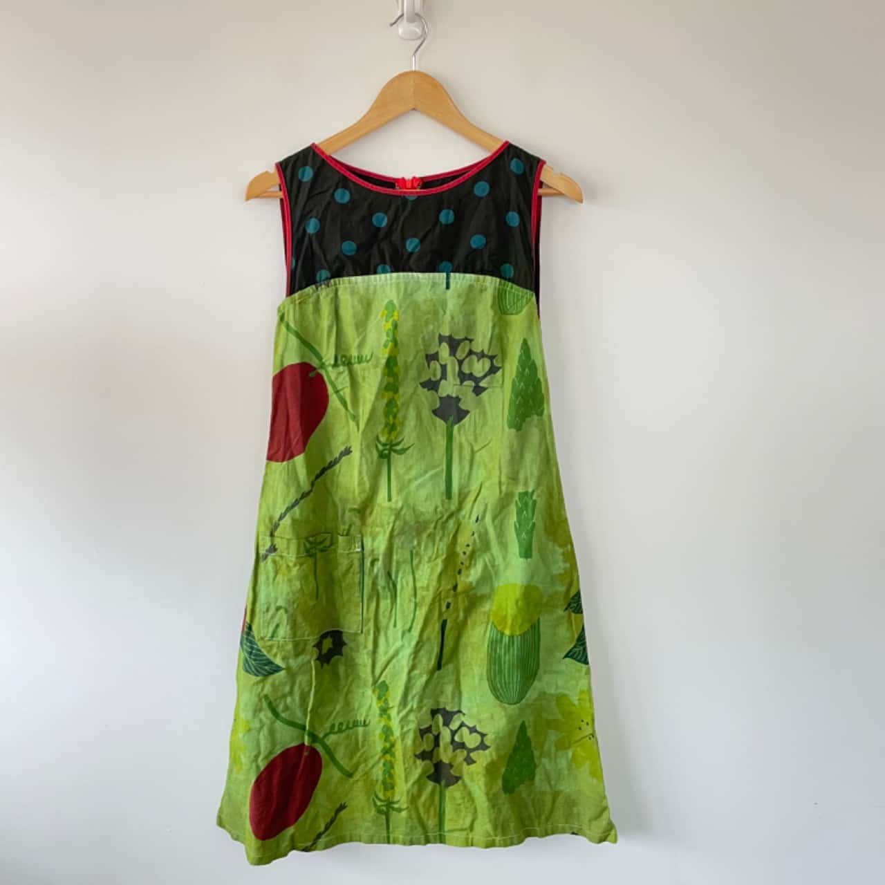 Hello Chook Free Range Frocks Darwin Green Cotton Midi Dress Size 10 ...