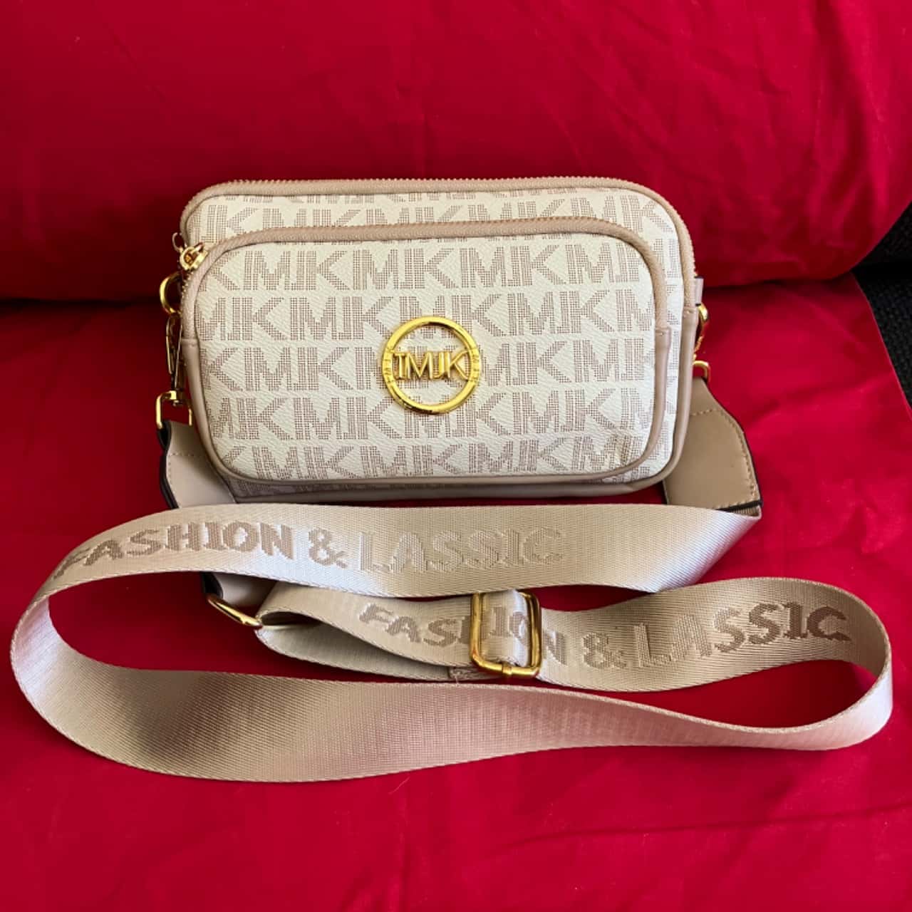 IMJK Women’s Mini Printed Cross Body Bag Beige (s) - New Without Tags ...