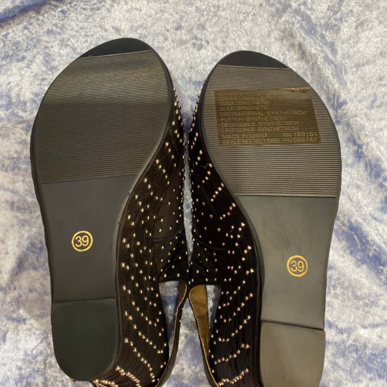 Rubi Womens Size 39 Black Pattern Heels