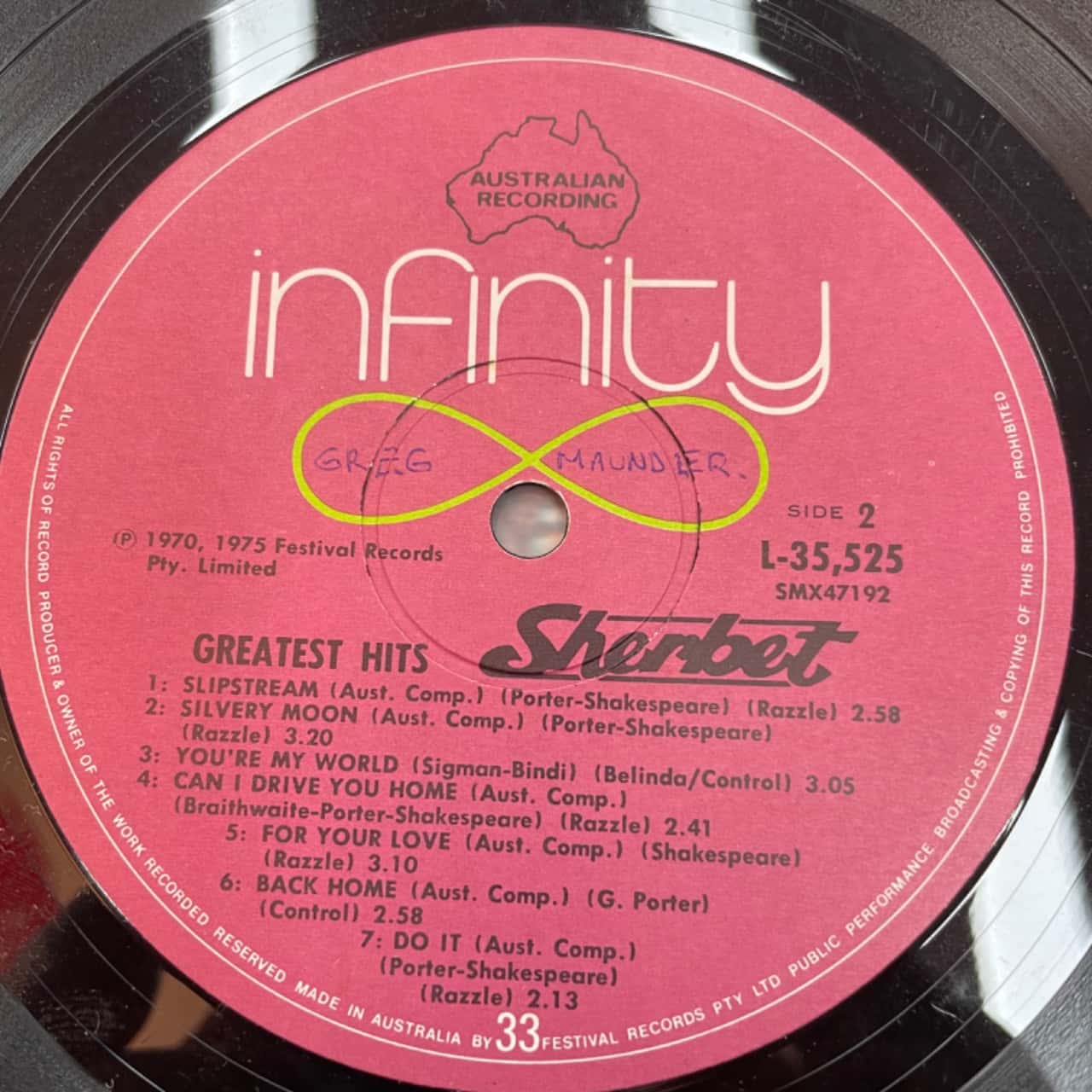 Sherbet greatest hits 1975 Album