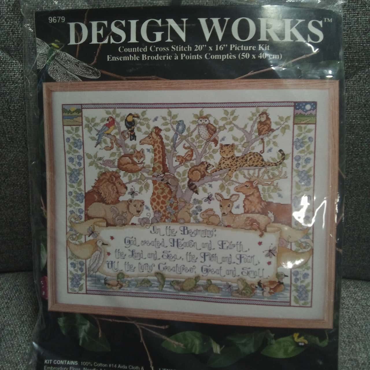 In The Beginning 20" x 16" Counted Cross Stitch Kit Complete (Contains ...
