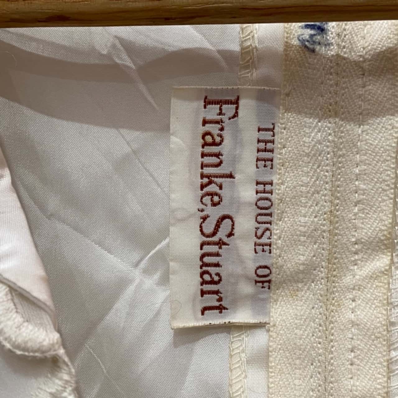 House of Franke Stuart Vintage Retro Wedding White Dress Tiered Skirt ...