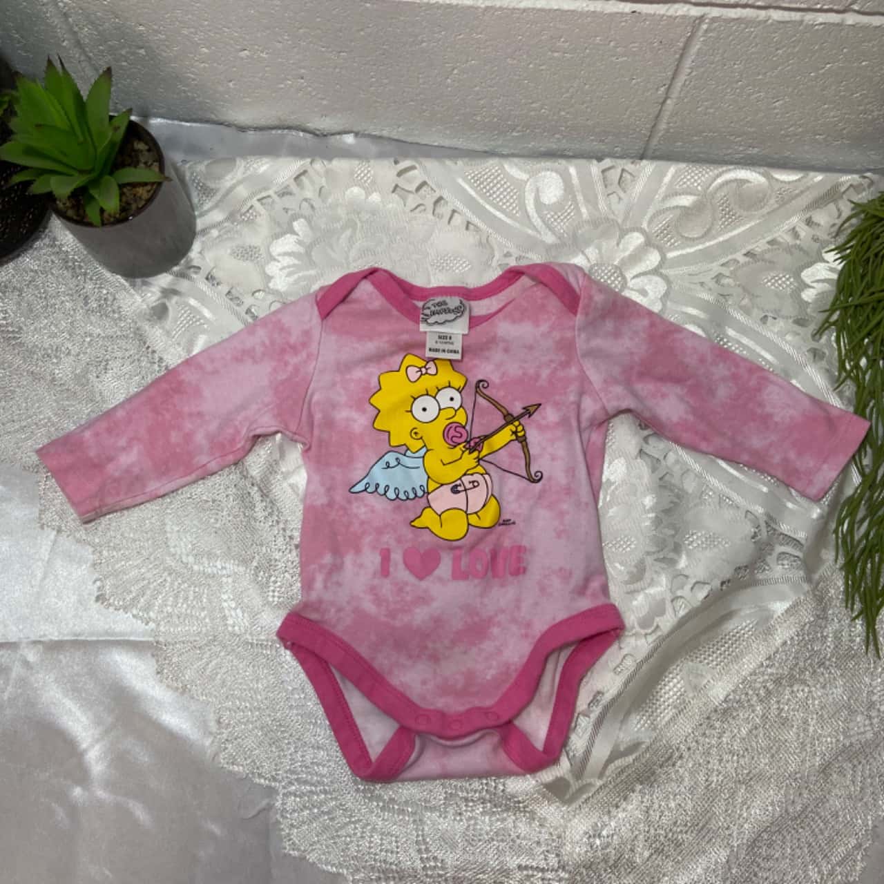 The Simpsons 'Maggie' Baby Size 0 Jumpsuit