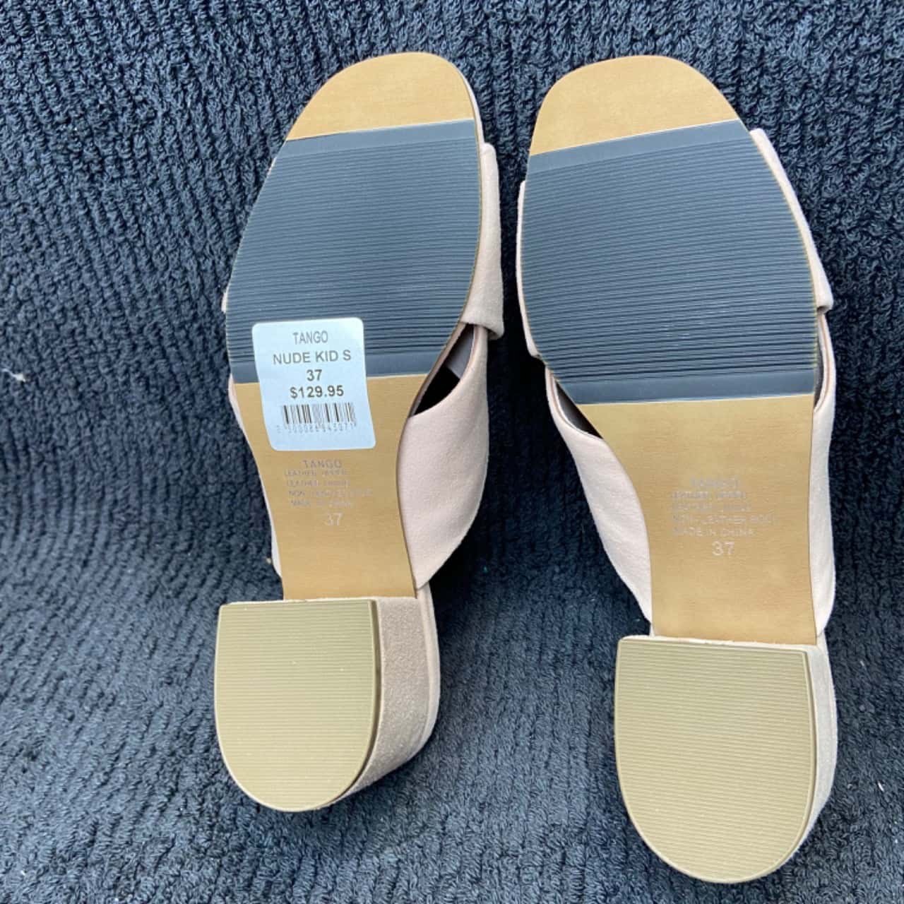 Basque Womens Size 37 Pink Nide Slip Heels