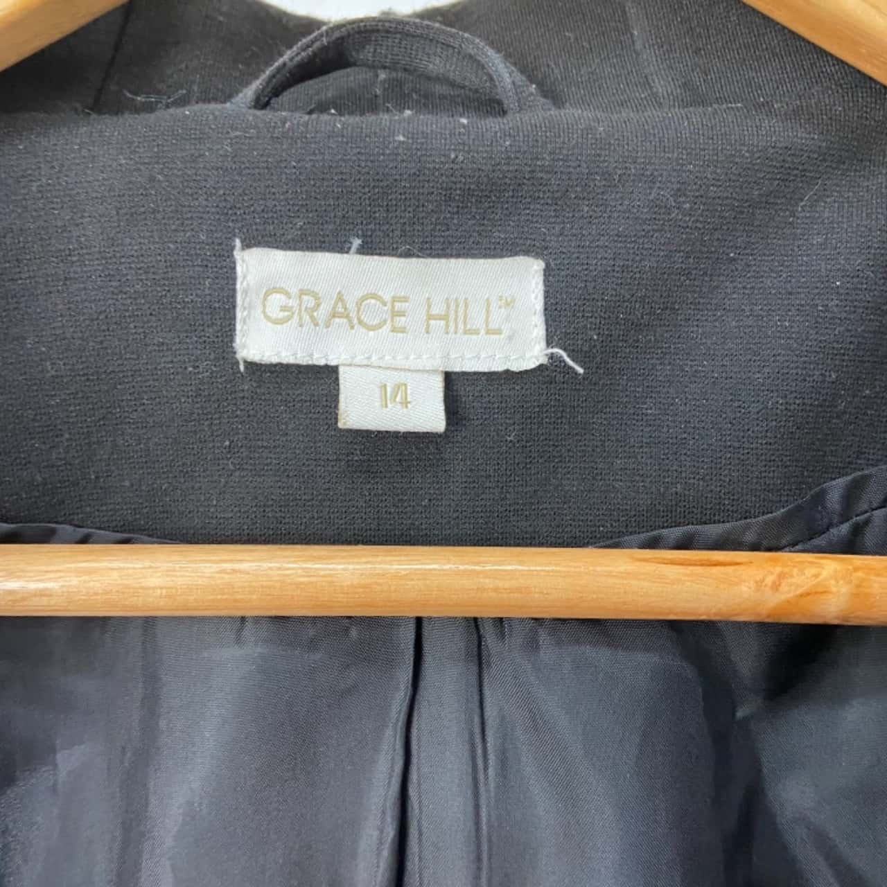 Grace Hill Womens Size 14 Winter Coat Black (s)