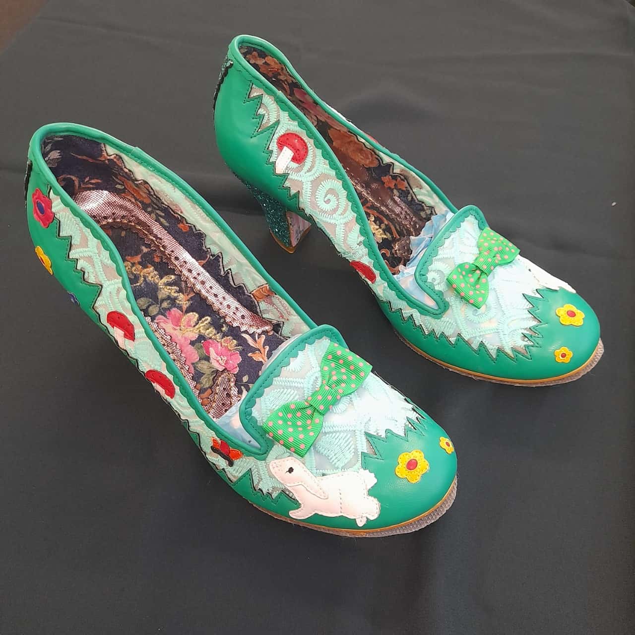 Irregular Choice Womens Shoes Green (s)