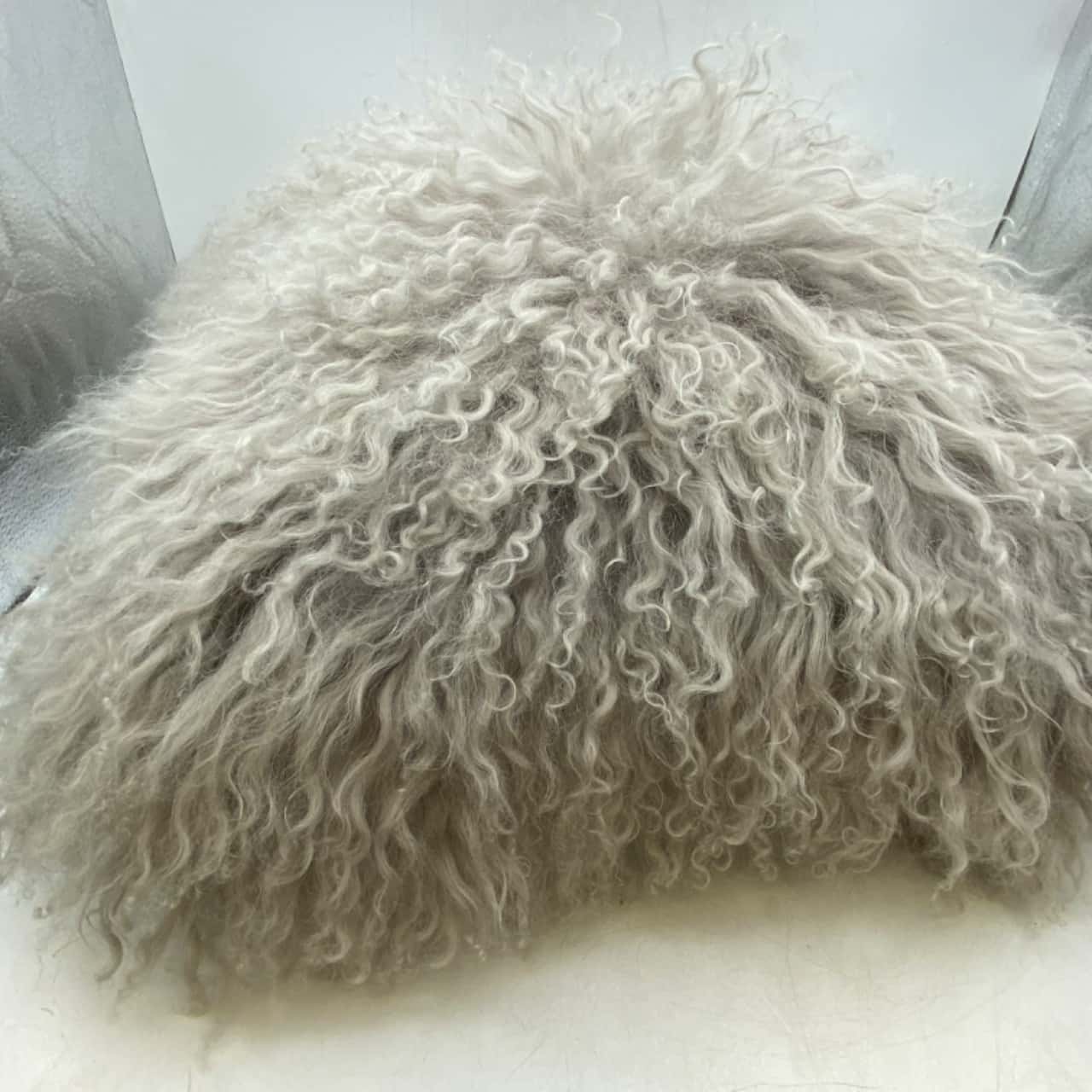 Darcy & Duke Pure Wool Light Grey Cushion