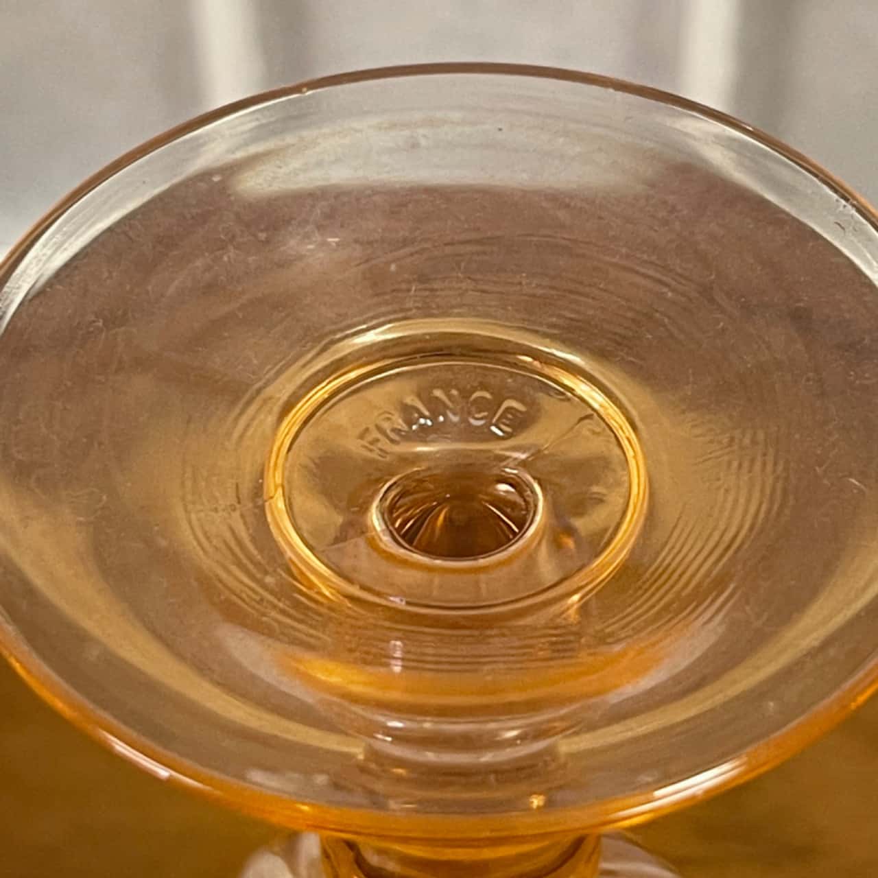 Set of 6 France Rosaline Pink Swirl Glasses