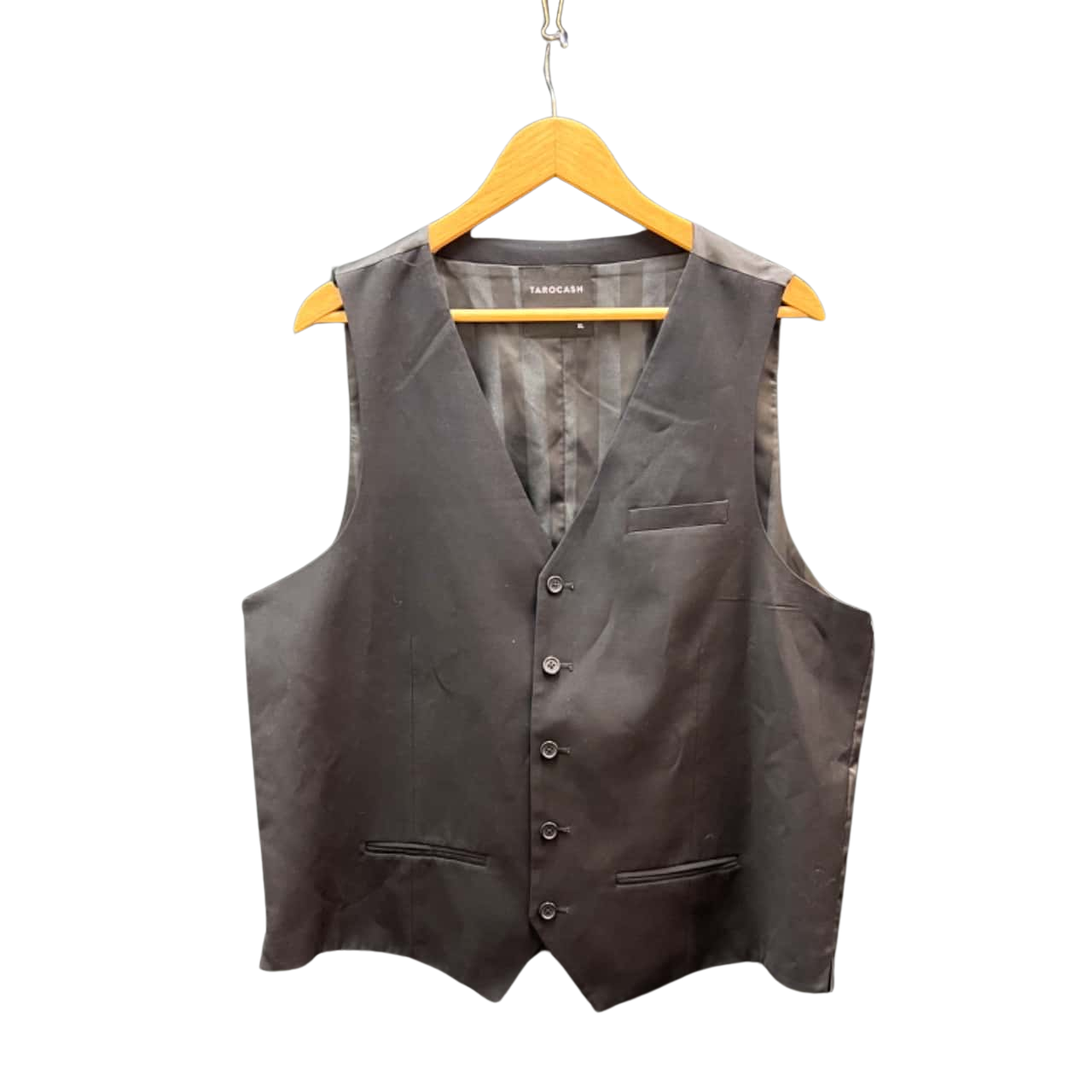 Tarocash Suit Vest - Size XL - Black - BNWT