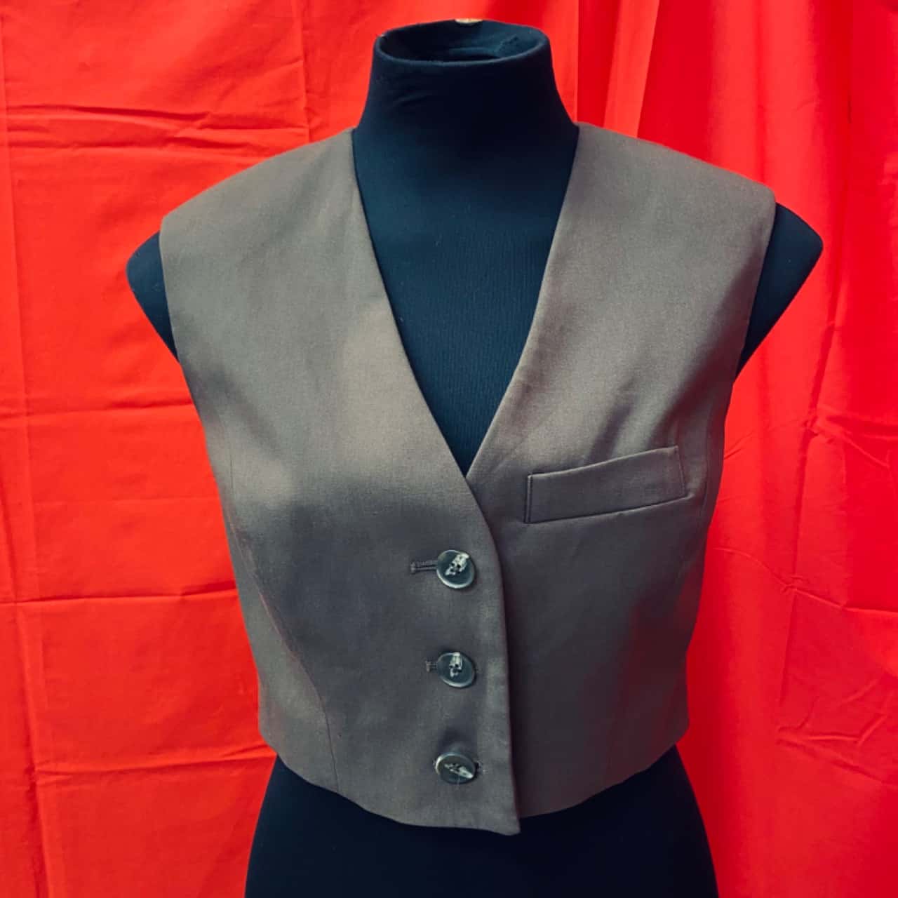 Lily Loves Womens Size 8 Vest Jacket Brown (s)