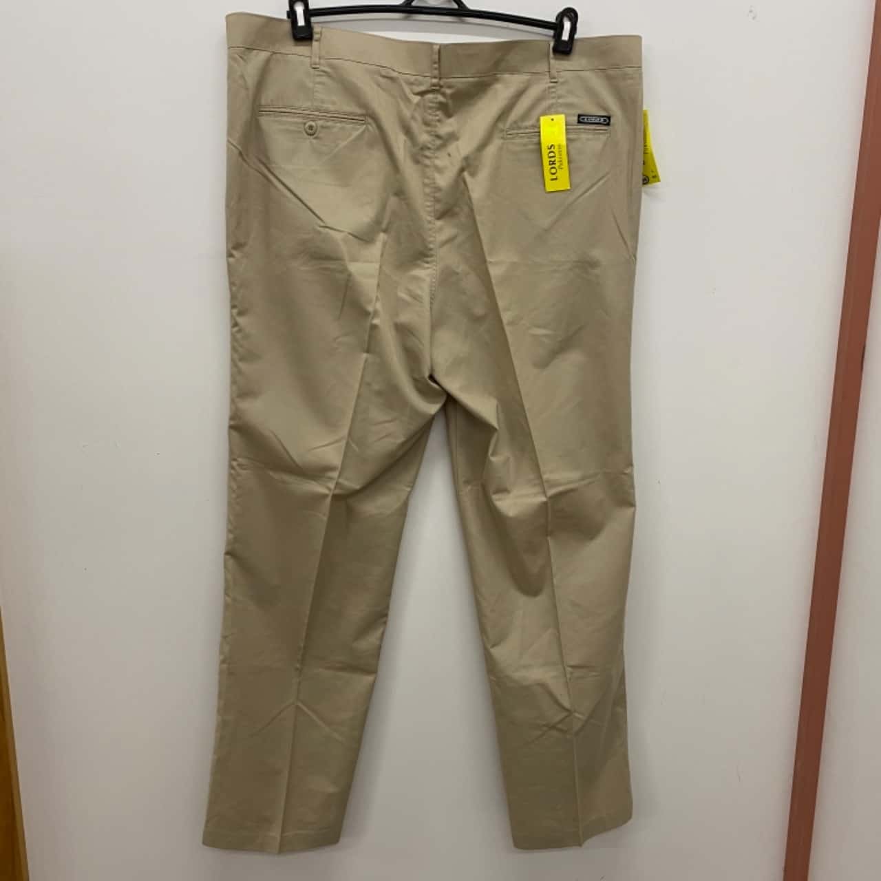 Lords Mens Size 44 Straight Leg Beige (s)