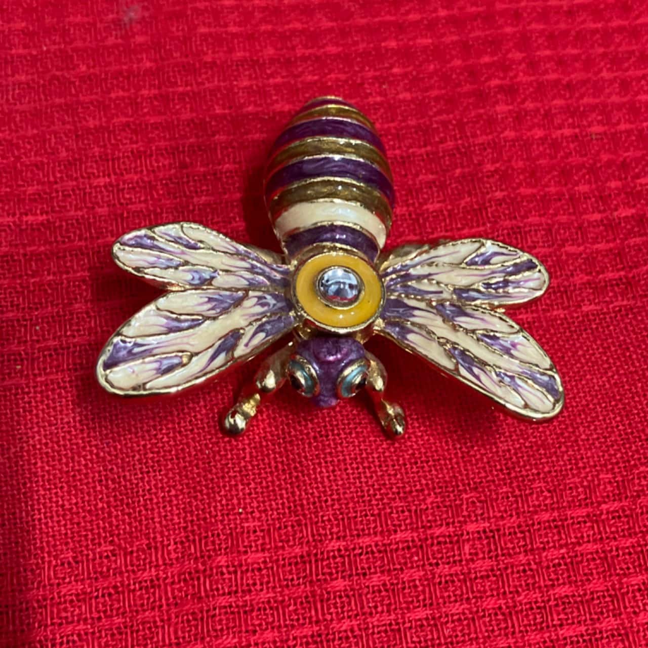 Bumble Bee Enamel Trinket Box