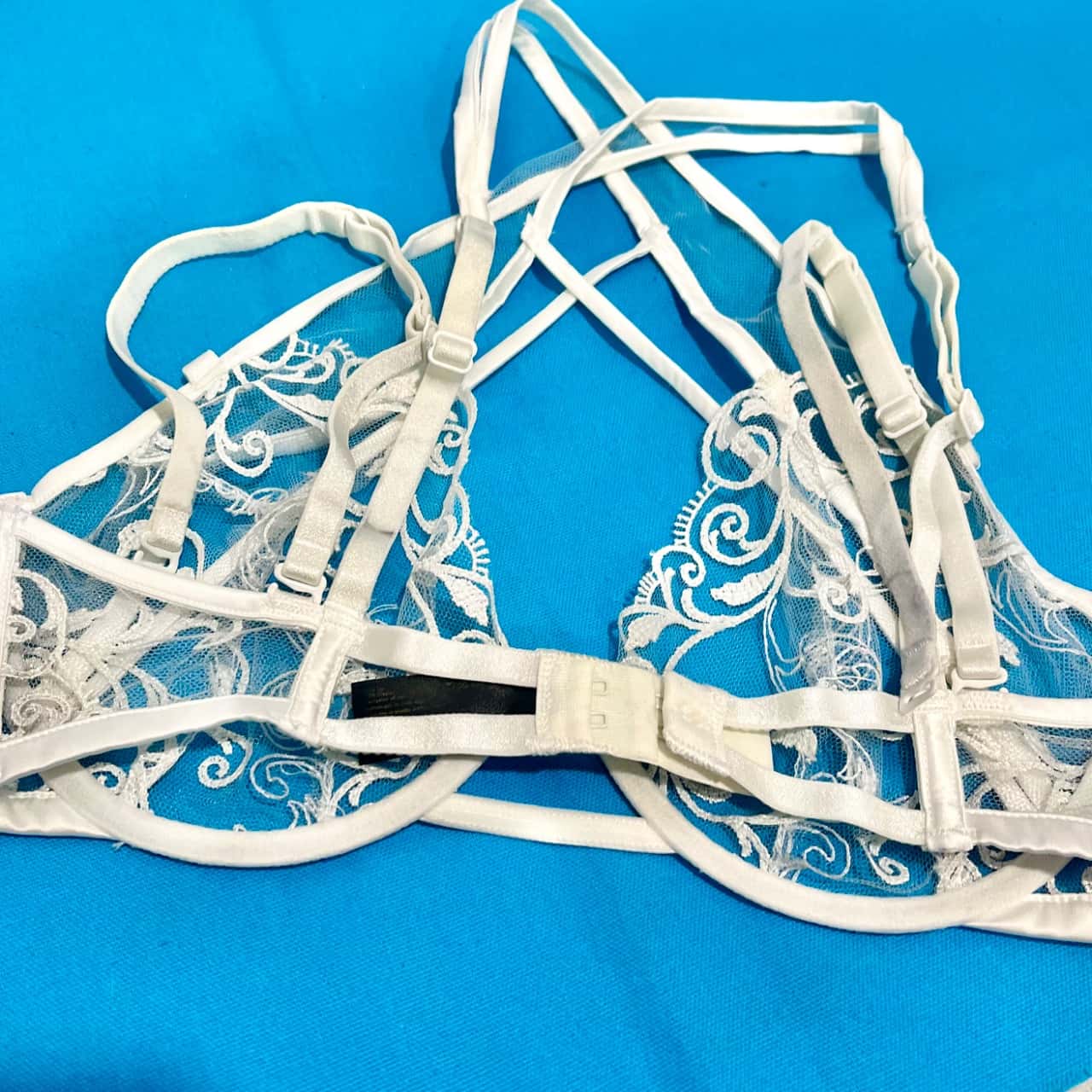 Honey Birdette “Jessica” Ivory Bra Size 10 E & BNWT Jessica Ivory Thong ...