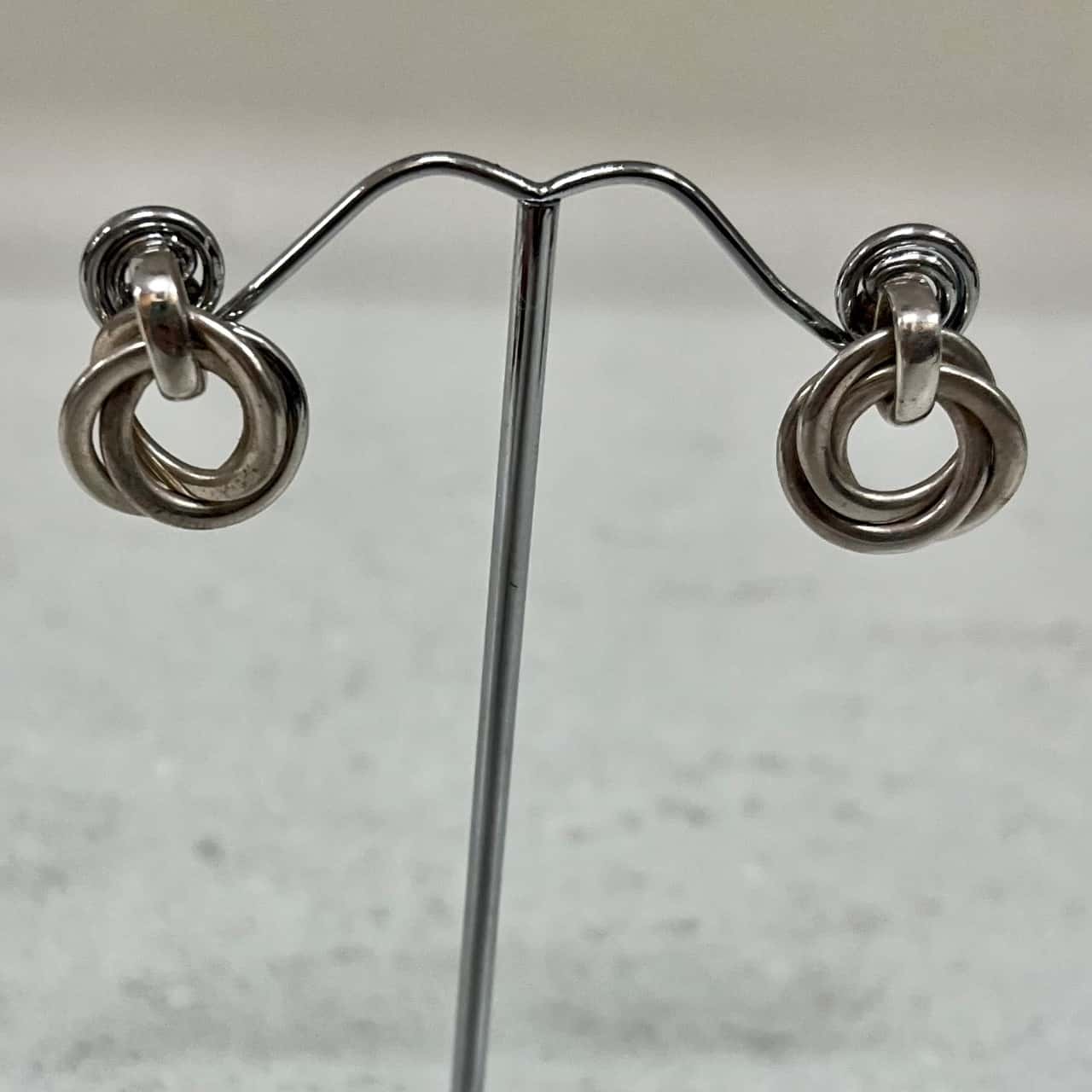 Silver 3 ring Earrings (s) - Used Very Good | Salvos Stores