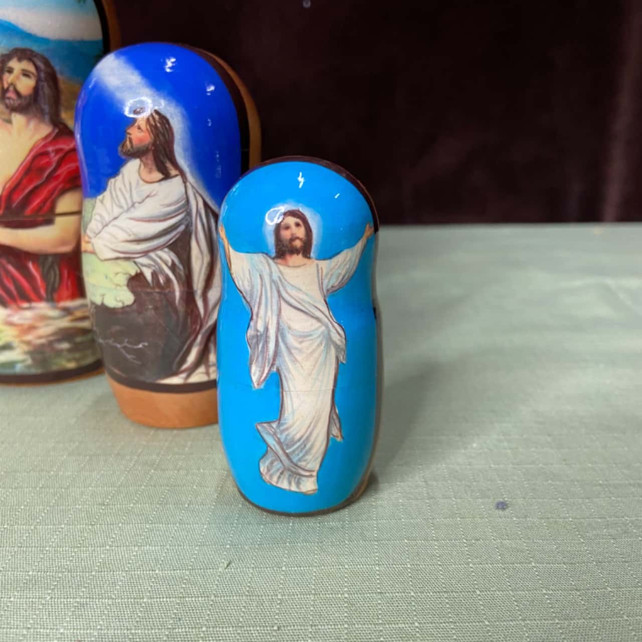 Wooden Life of Jesus Nativity Nesting Dolls (s)