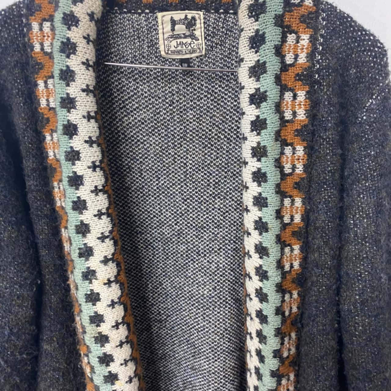 Jaase Womens Cardigans Grey / Multicoloured (s) - Used Good | Salvos Stores