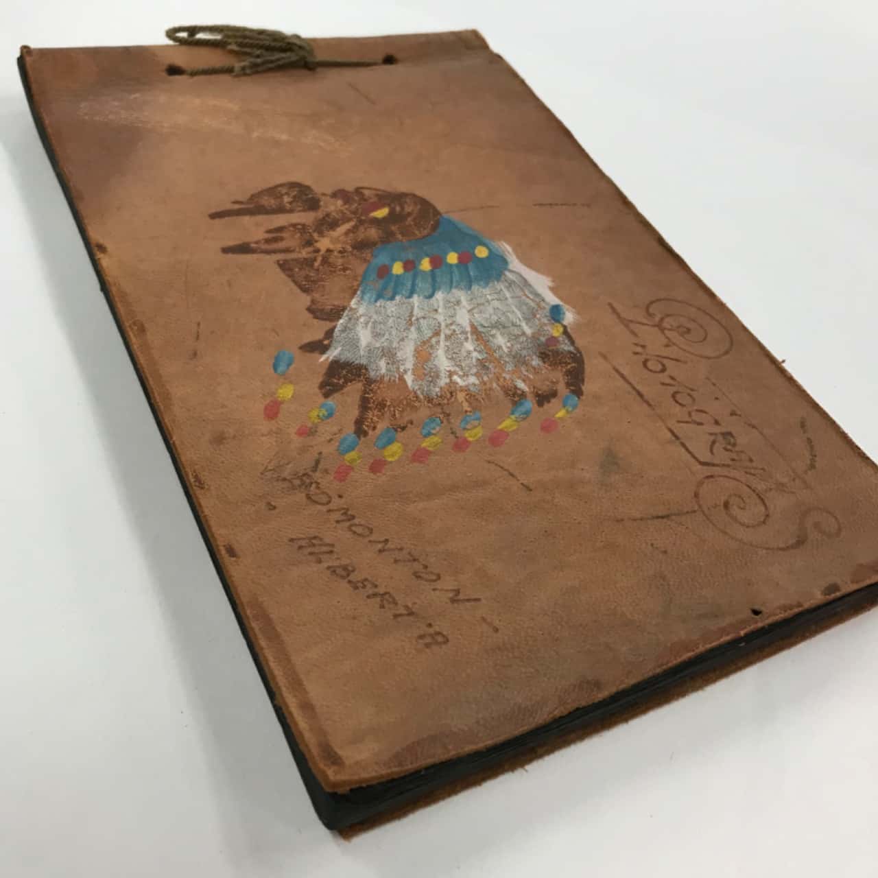 Vintage Pre Used Edmonton Canadian Leather Bound Photograph Album with ...