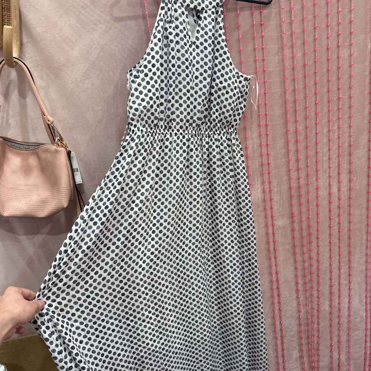 Vangelica Womens Size 12 Black Polka Dot Dress