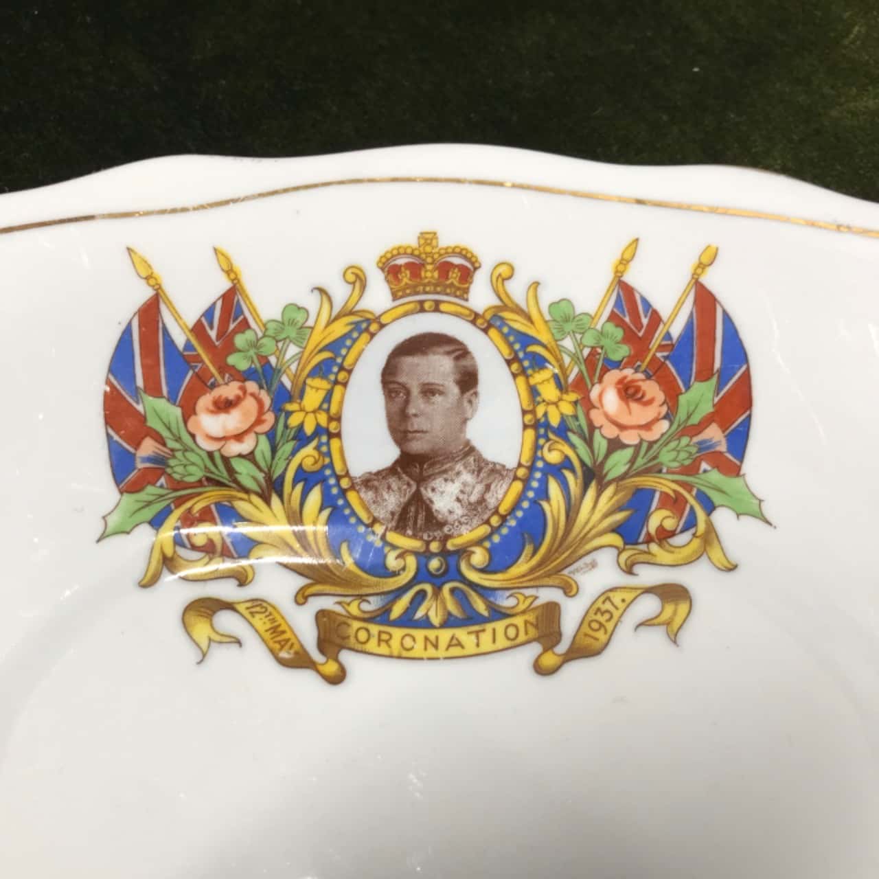 1937 King Edward VIII Coronation Commemorative Plate (s) - Used Good ...