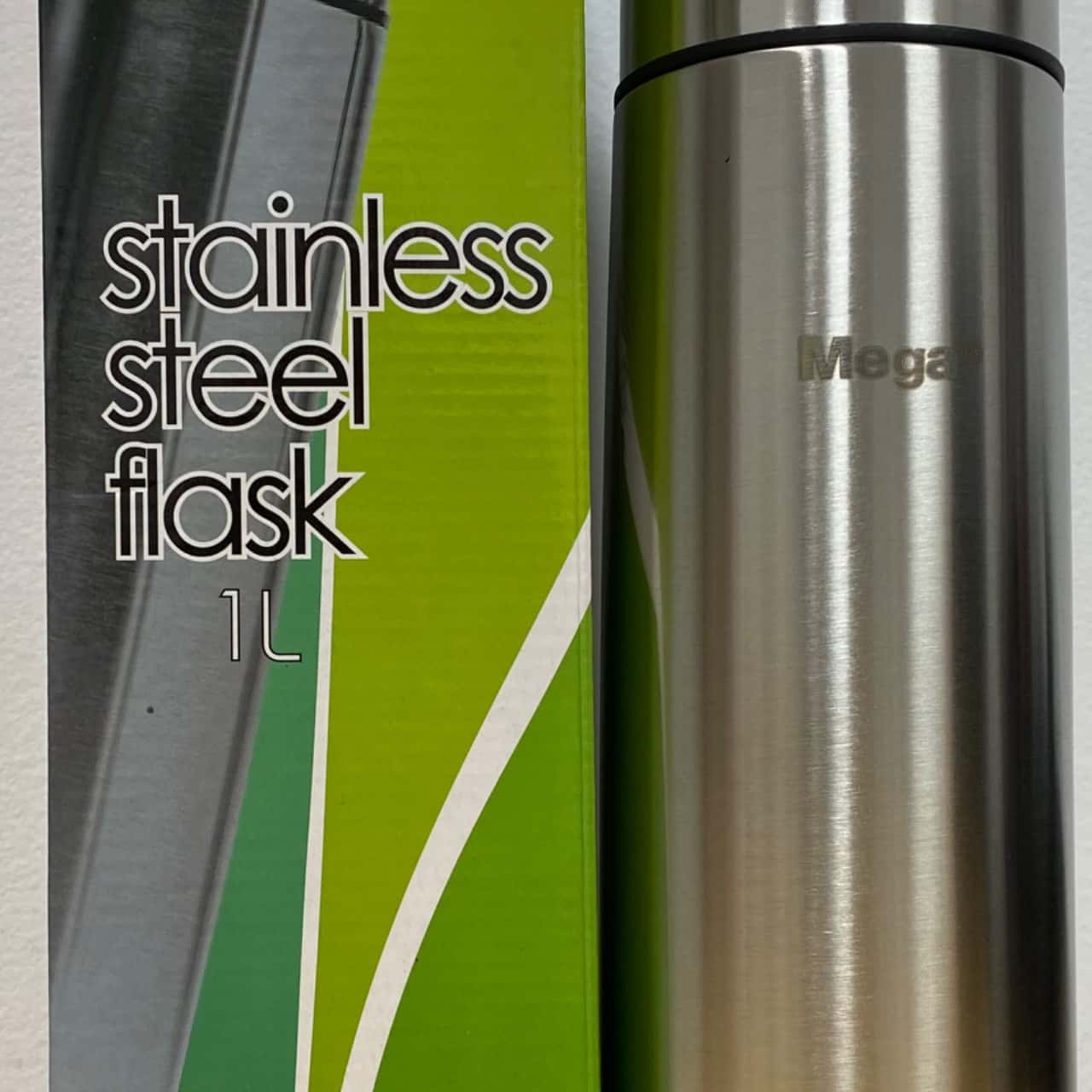 New in box Mega Stainless Steel Flask
