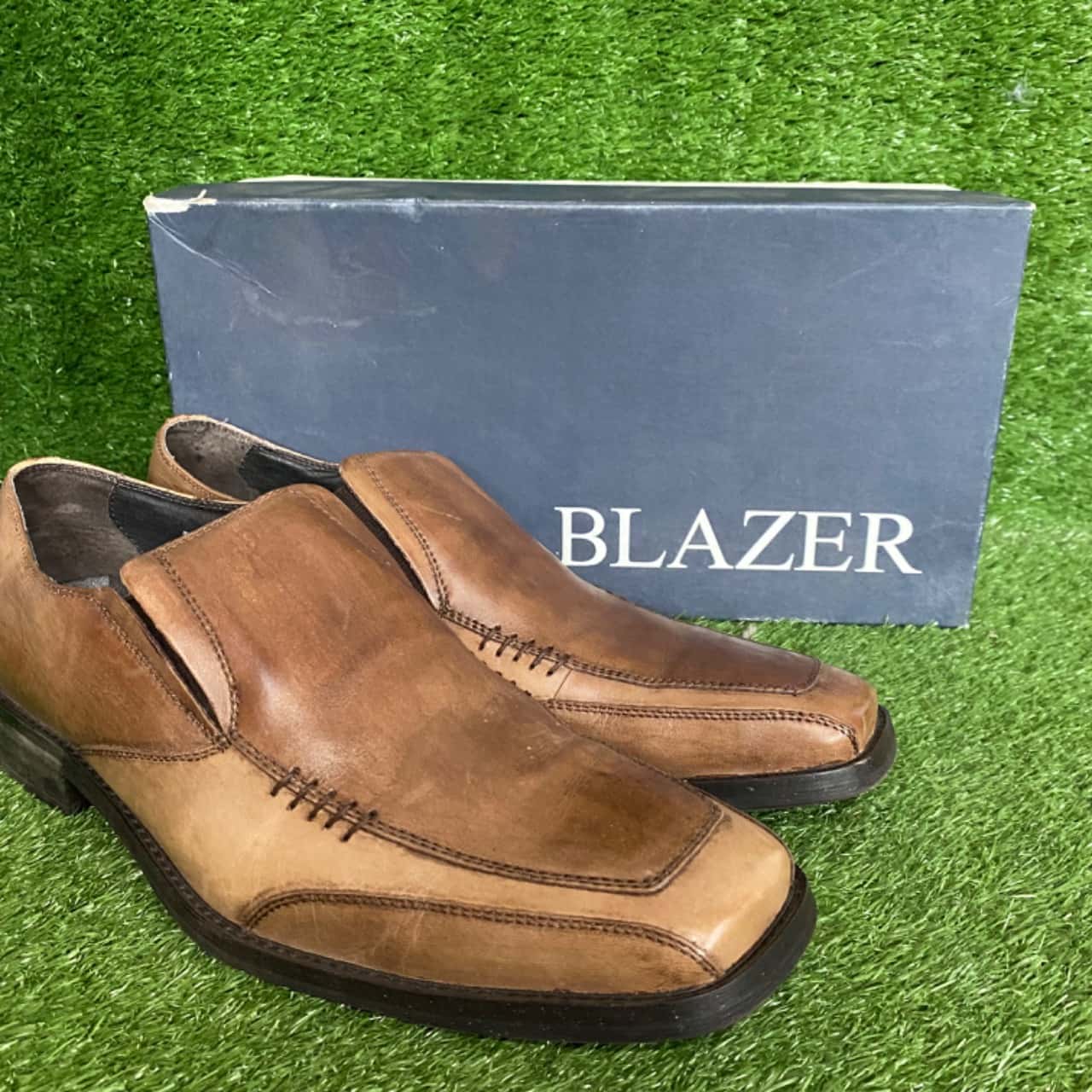 Blazer Two-Tone Brown Leather Shoes Size 43