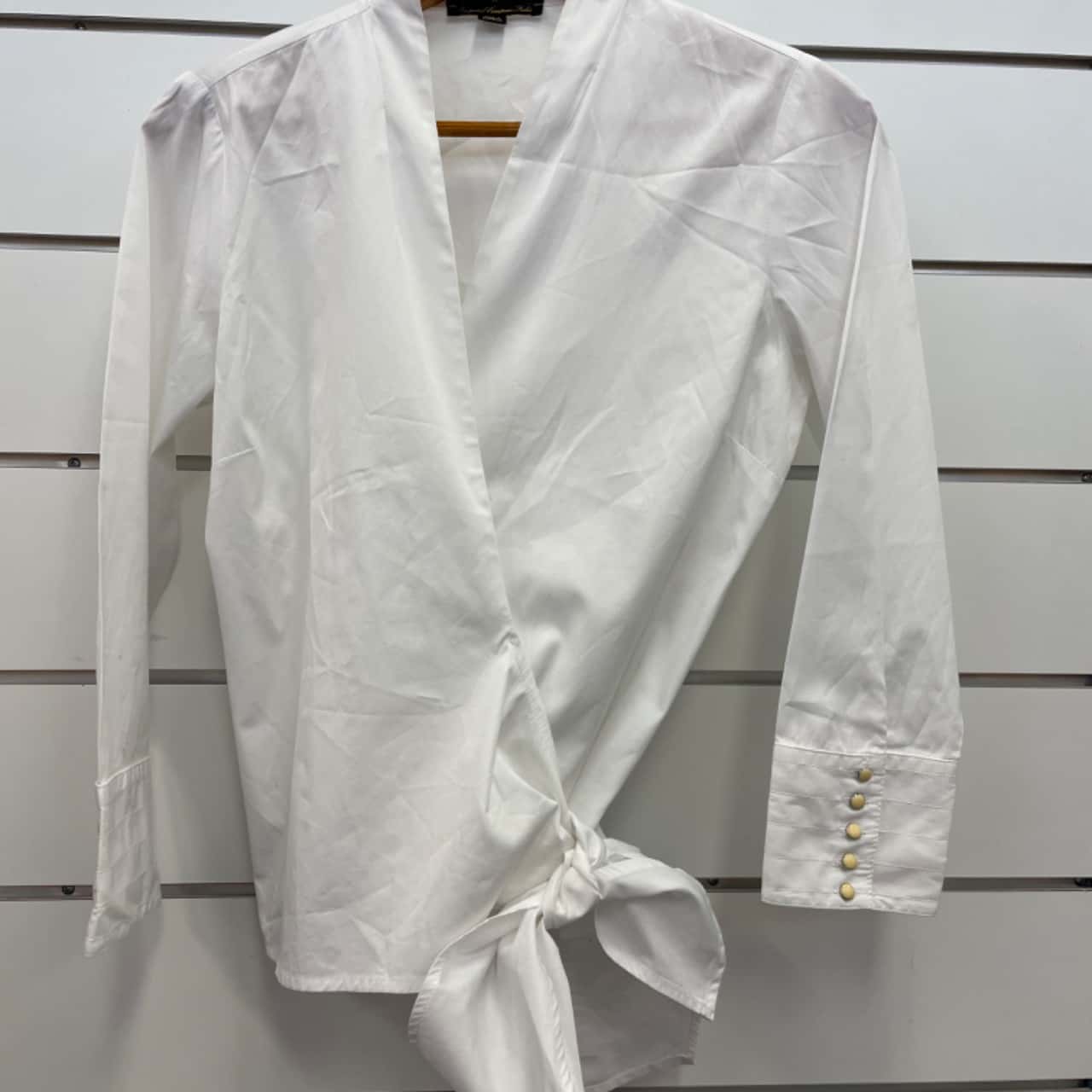 Perri Cutten Womens Wrap Around Size 12 White (s)