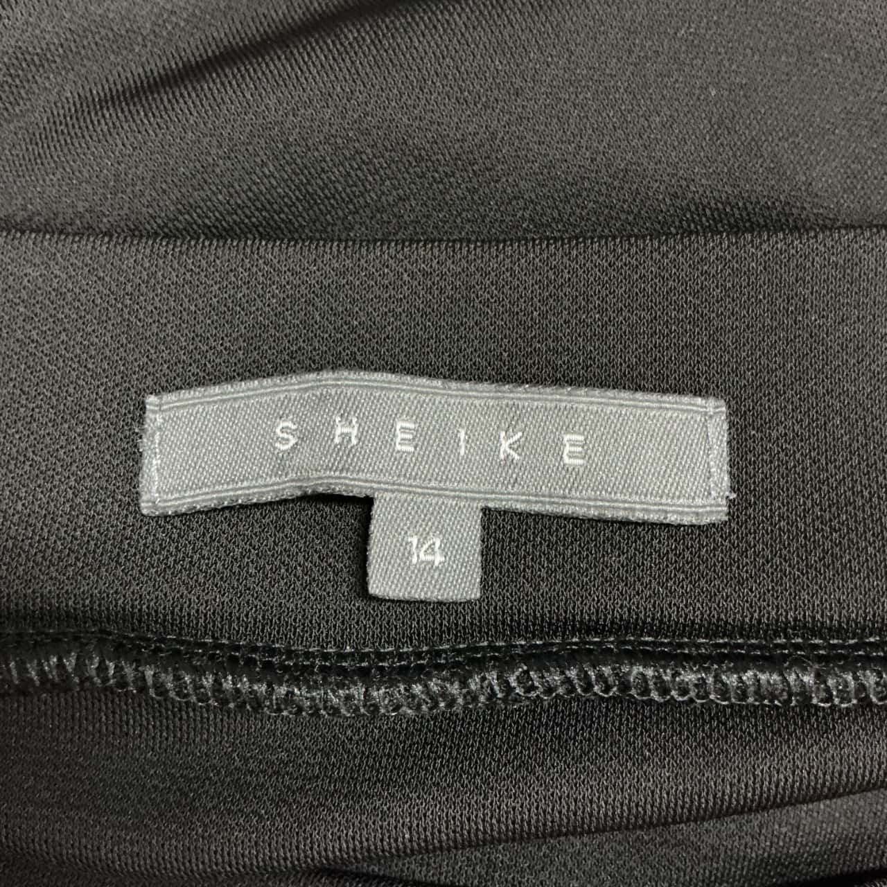 Sheike Womens Size 14 Asymmetrical Hemline Skirt Black