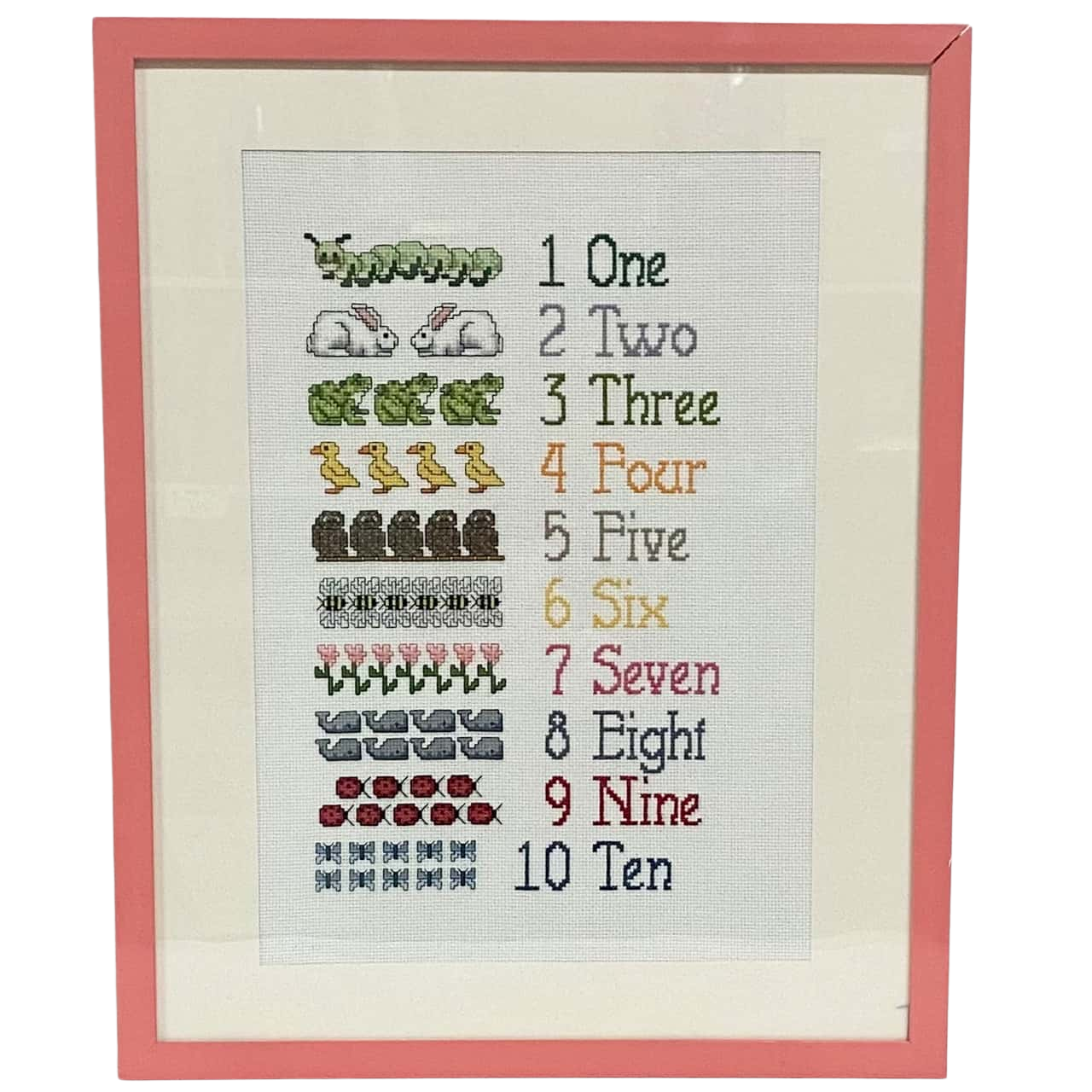 Numbers Cross Stitch 44cm x 54cm (s)