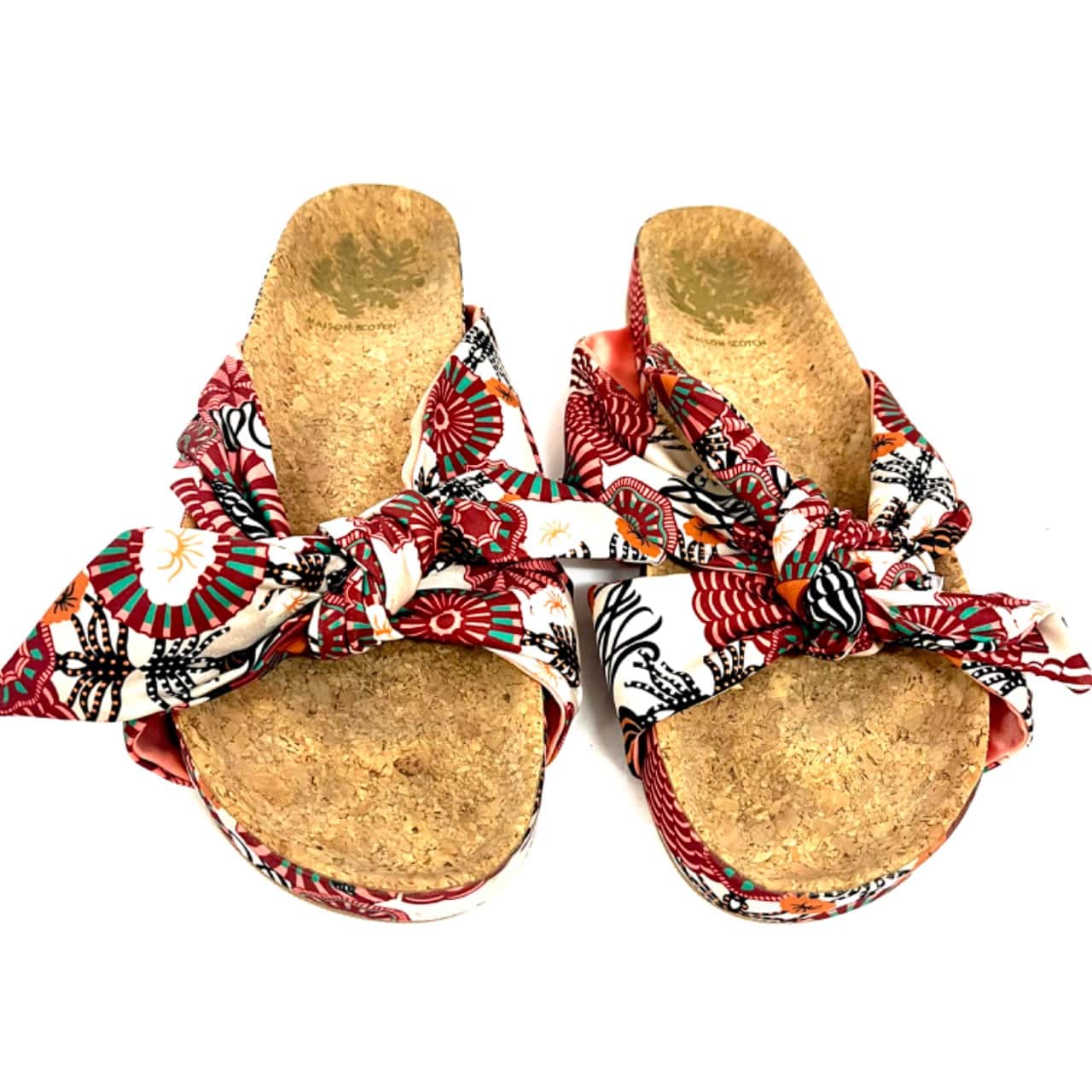 Scotch & Soda bow tie cork slides Size 41(s)
