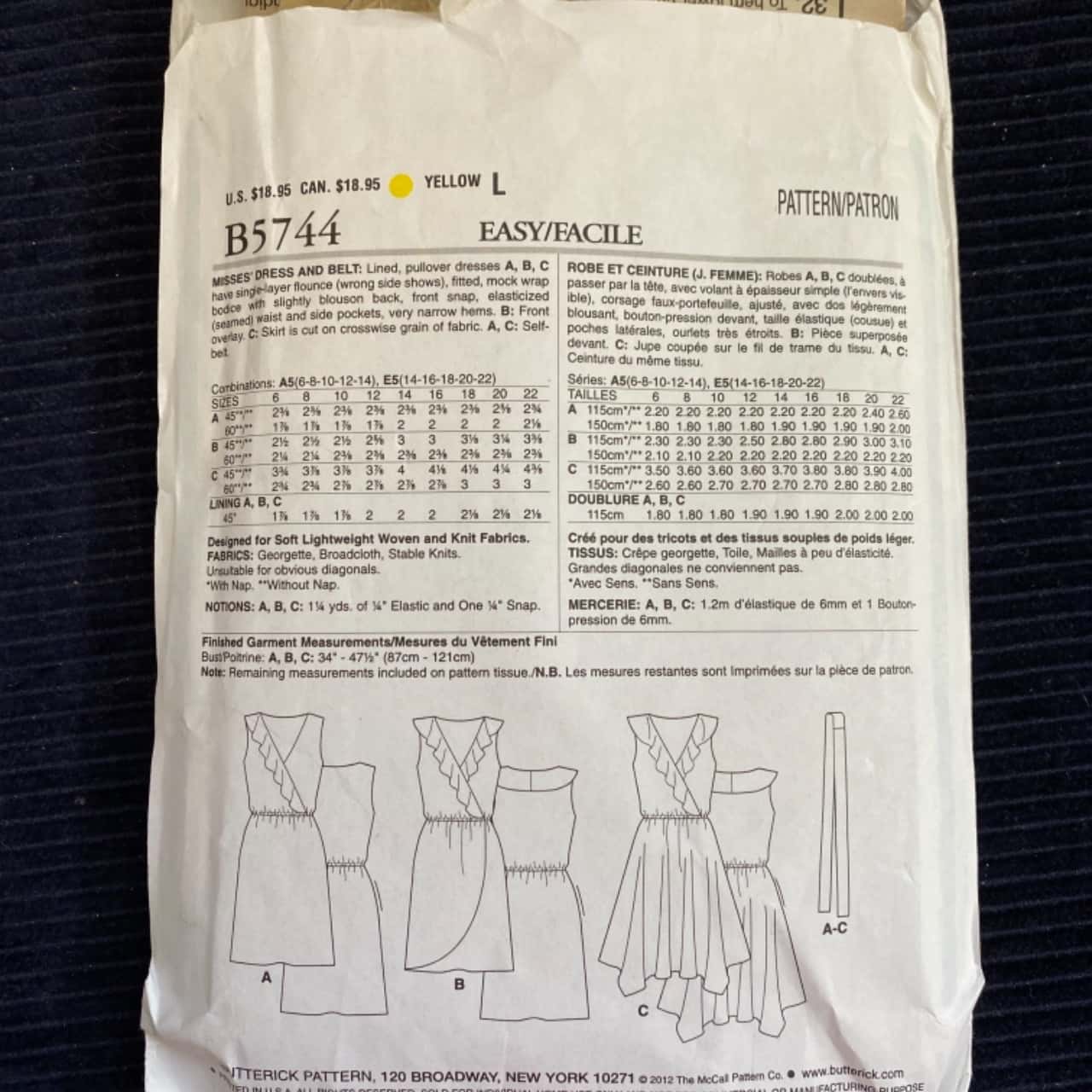 Butterick dress pattern(s)