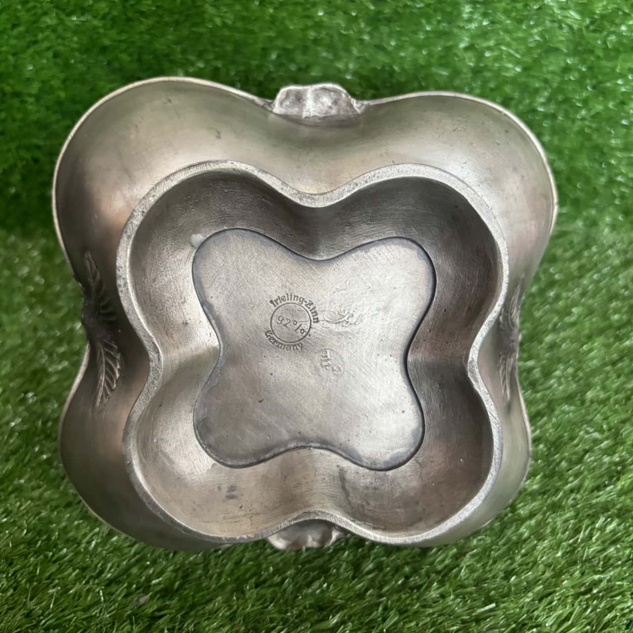 Vintage Frieling Zinn Germany Pewter Basket Style Decorative Candy Dish(s)