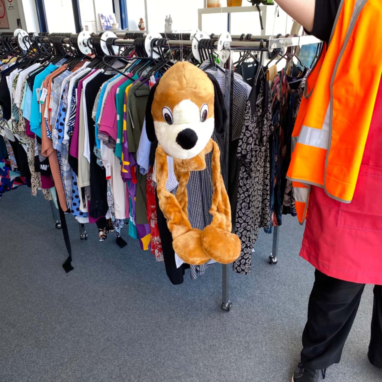 Dog puppet toy on strings(s)