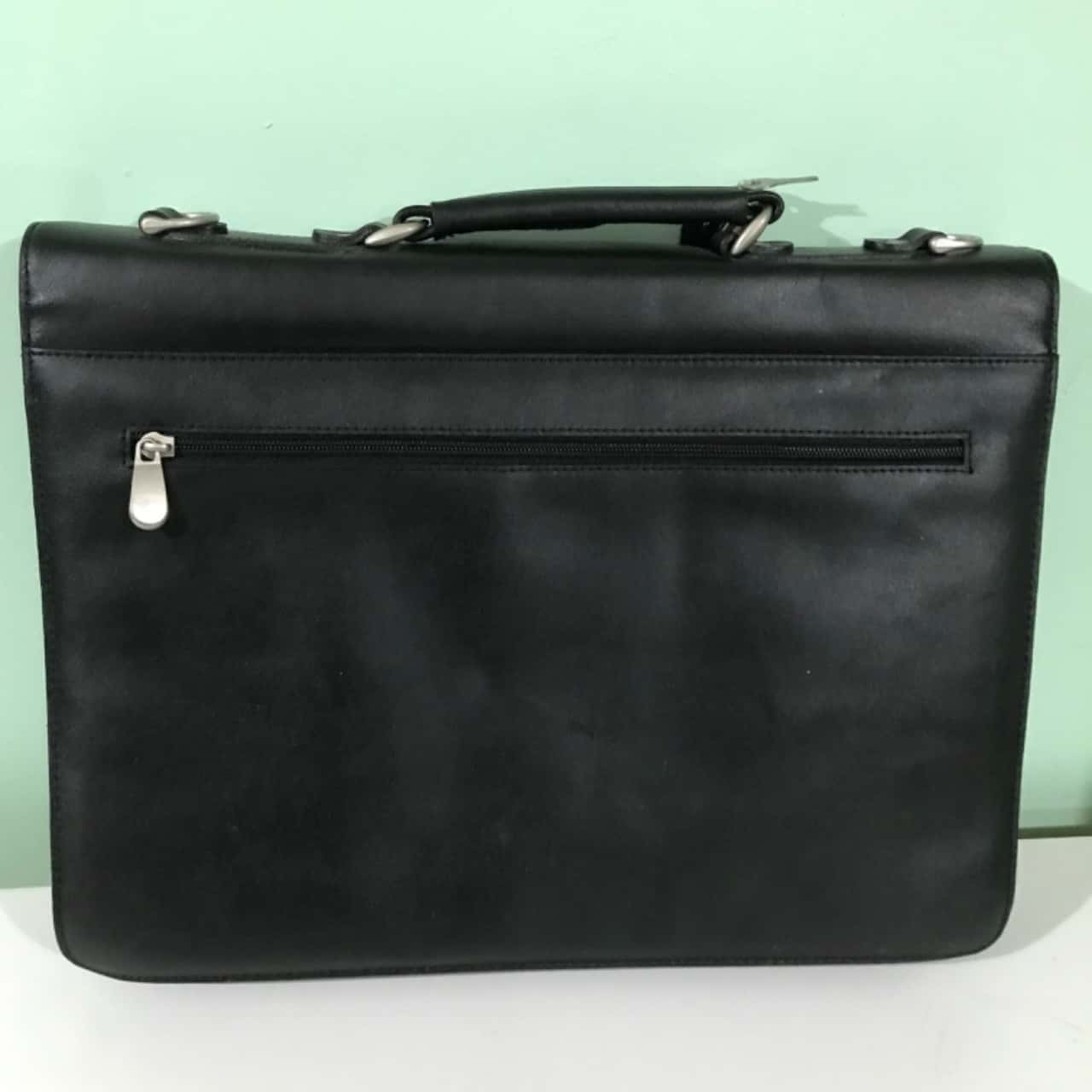 NWOT LG Meca Laptop Briefcase Black with keys & Lock-SE1733499