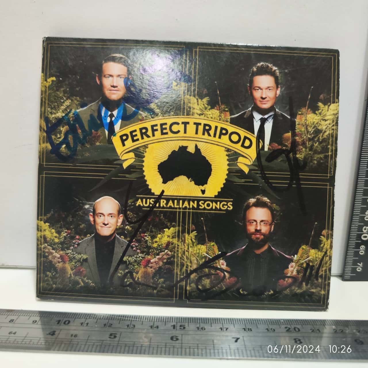Signed Perfect Tripod Australian Songs Signed CD