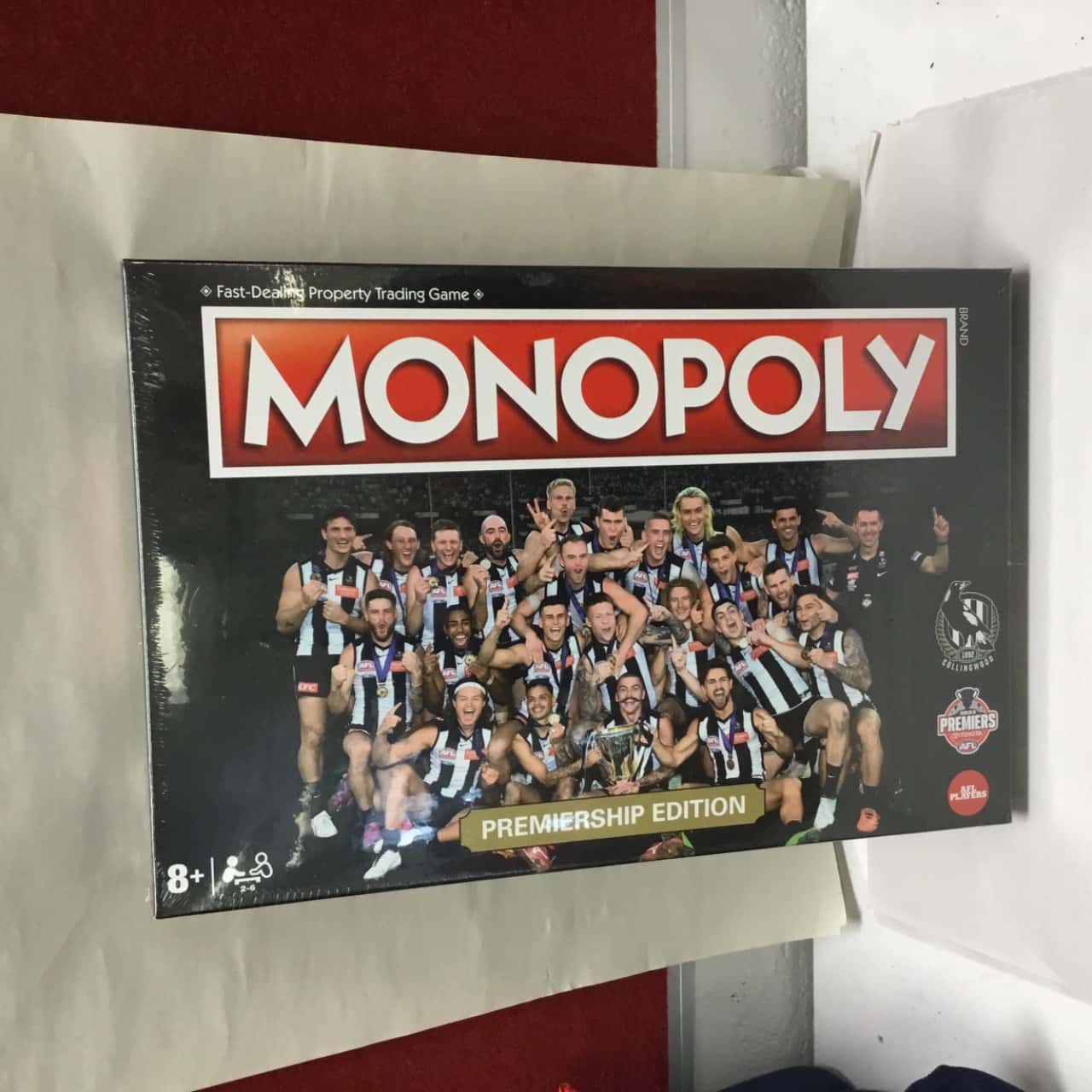 AFL Collingwood Pies Monopoly 2023 Premiership Special Edition ...
