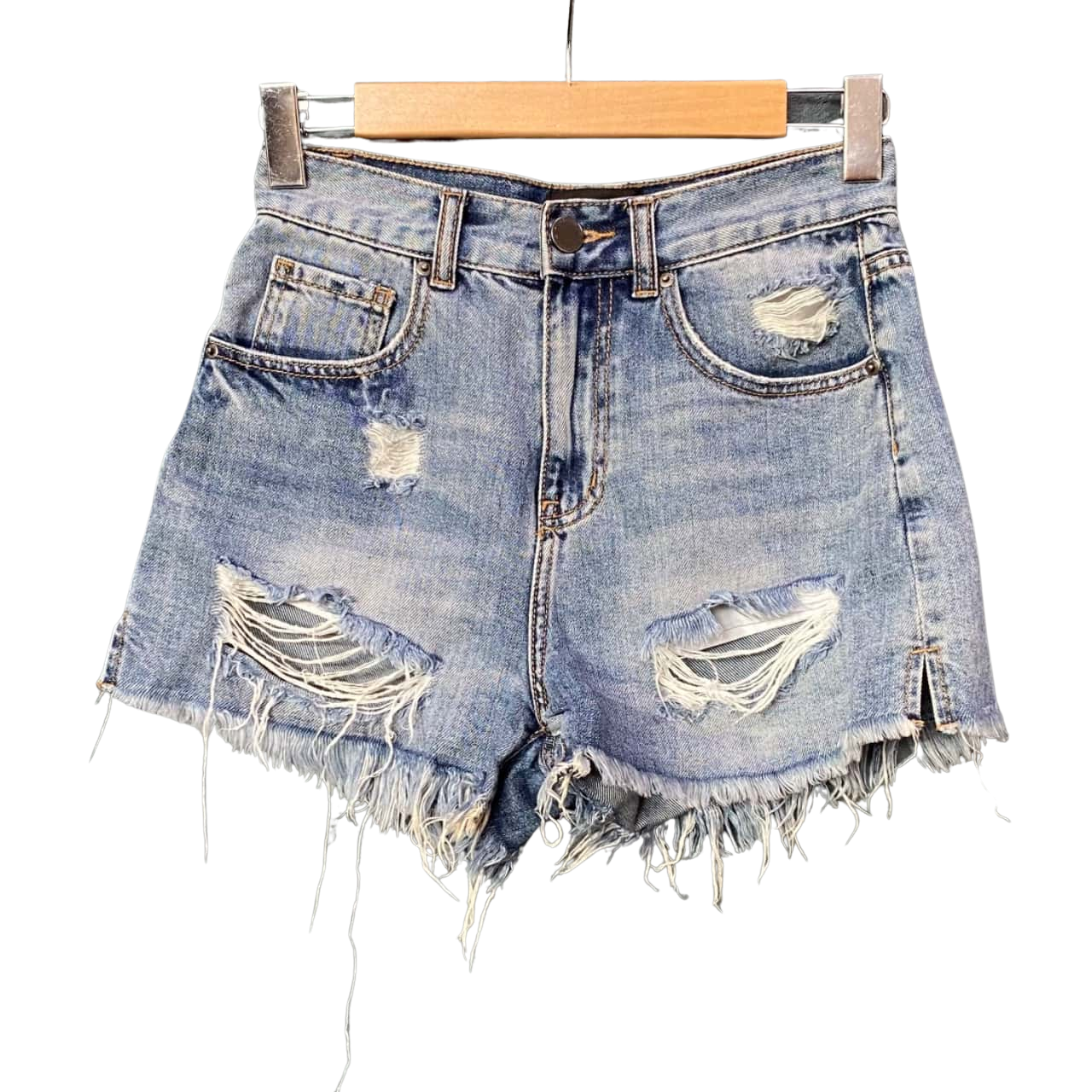 Decjuba Womens Size 6 Shorts Blue (s)