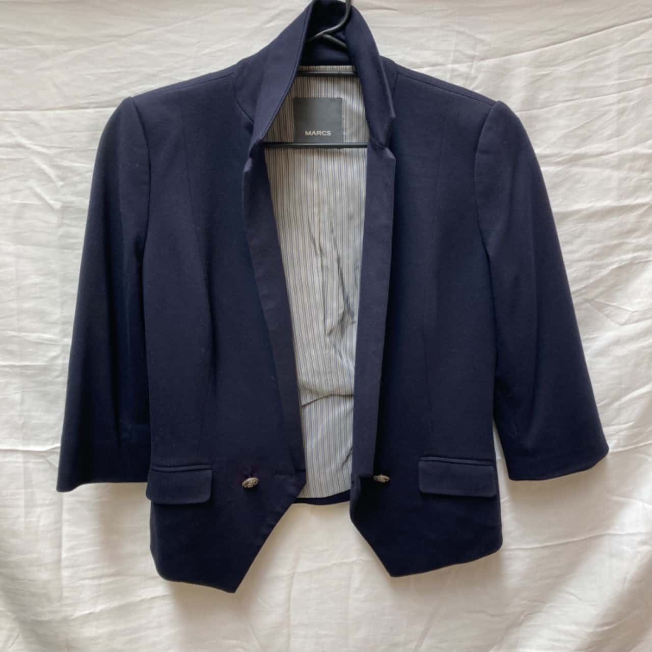Marcs Womens Blazer Size 10 Navy Blue(s)